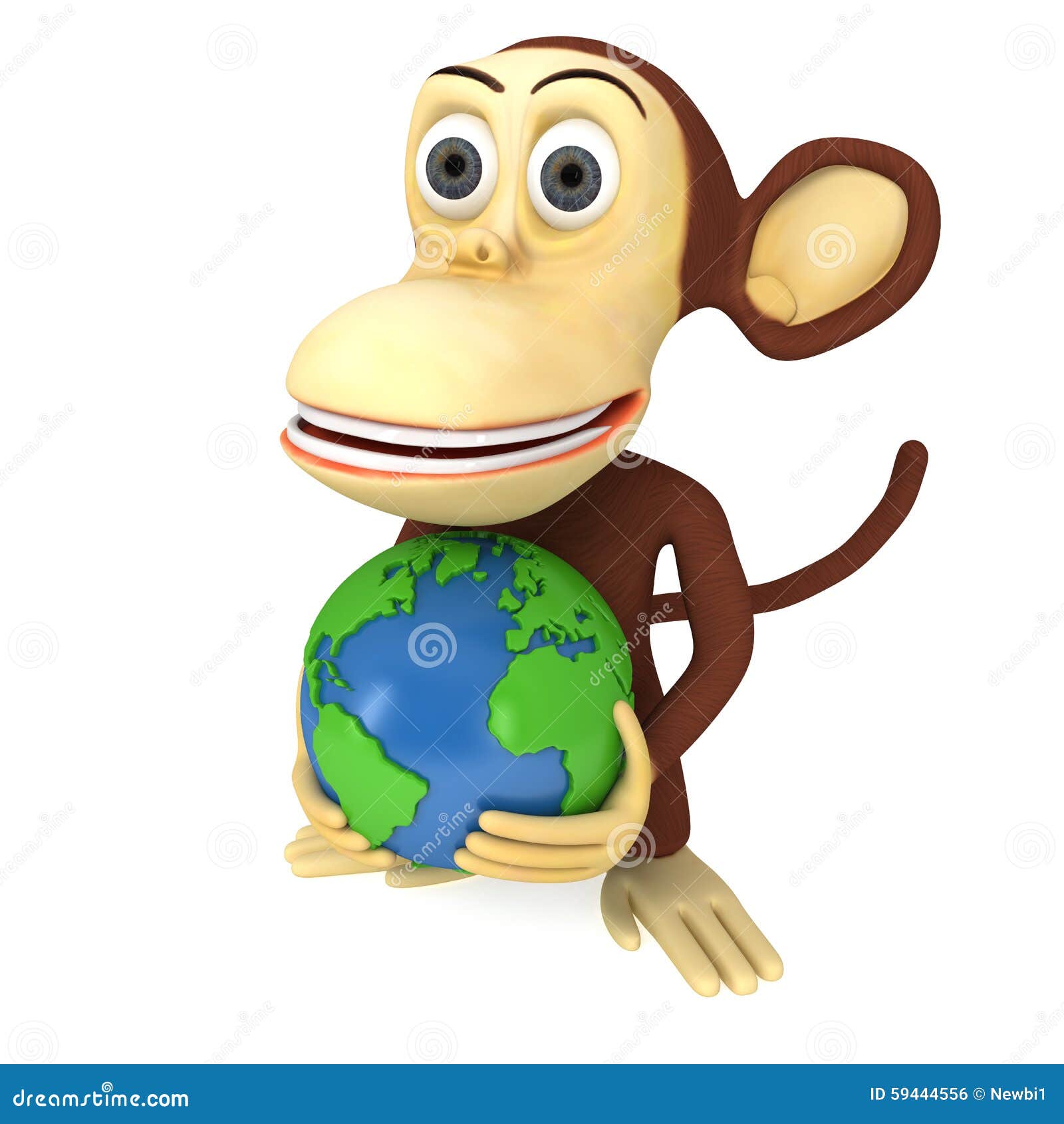 Monkey With The Earth In Hands - Paraphrase Of The Famous Geoglyph Of ...