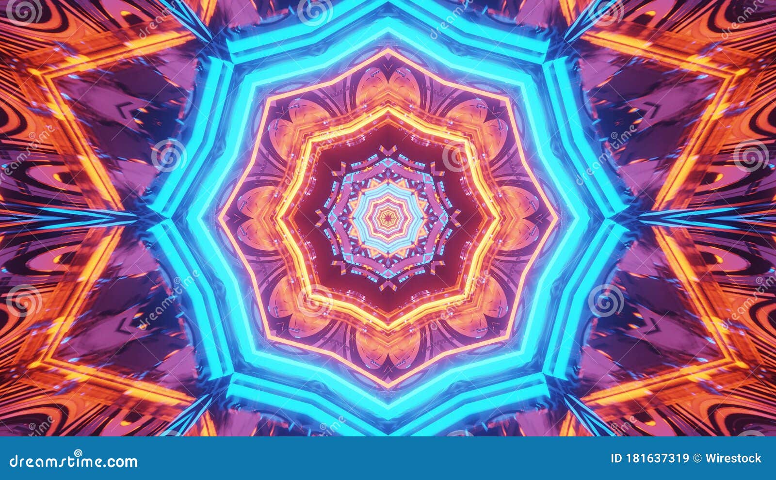 3D Futuristic Background with Glowing Abstract Colorful Neon Lights ... 3D Futuristic Background with Glowing Abstract Colorful Neon Lights ...