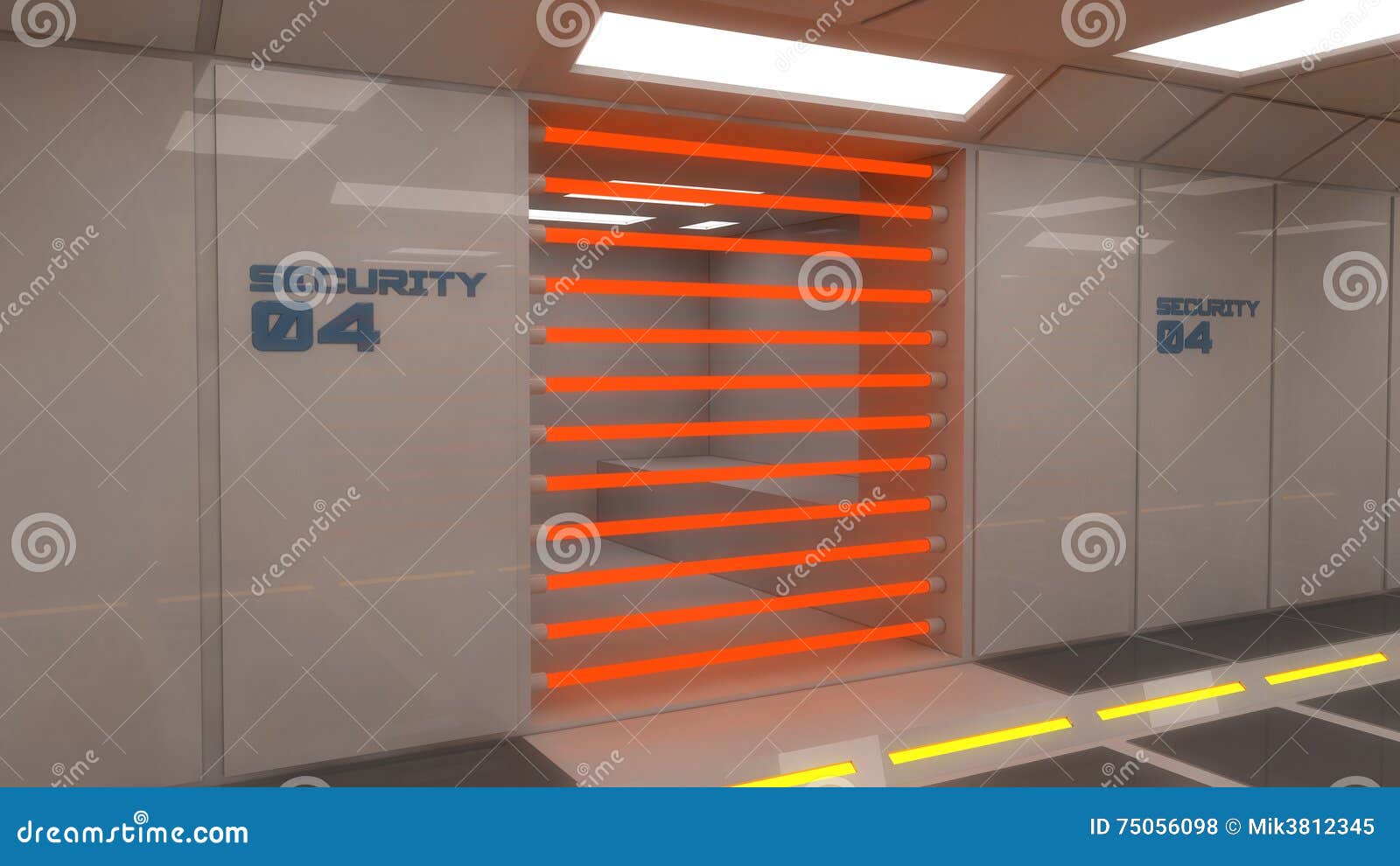 3d Futuristic Interior Jail Stock Photo - Image of detention, imprison ...