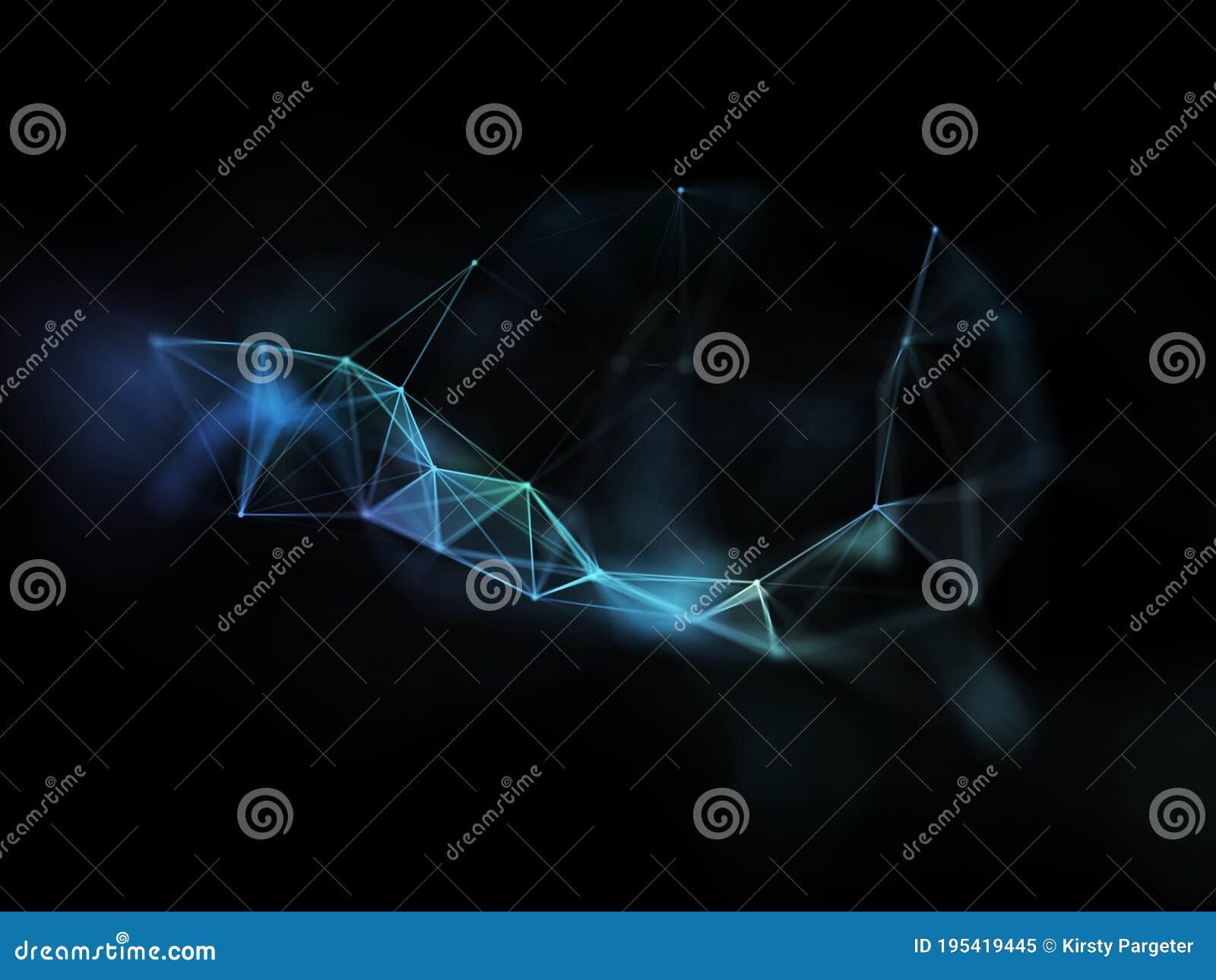3D Futuristic Modern Network Communications Design Stock Illustration ...