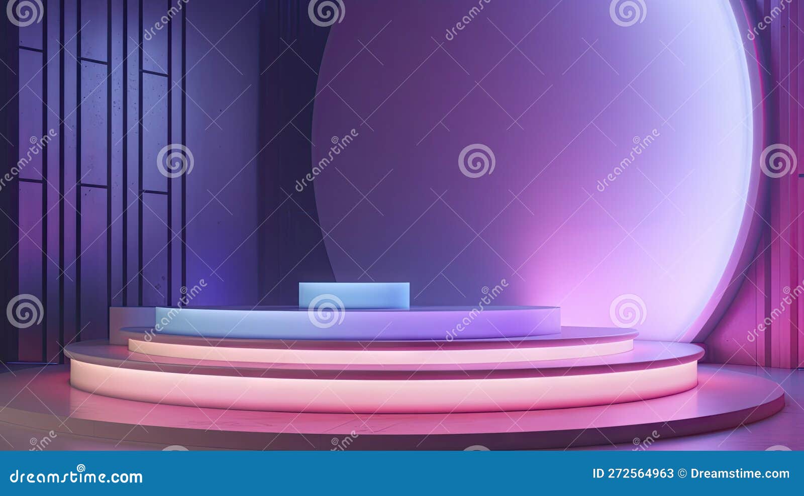 3d Futuristic Podium for Gadget Display Background. Podium for ...