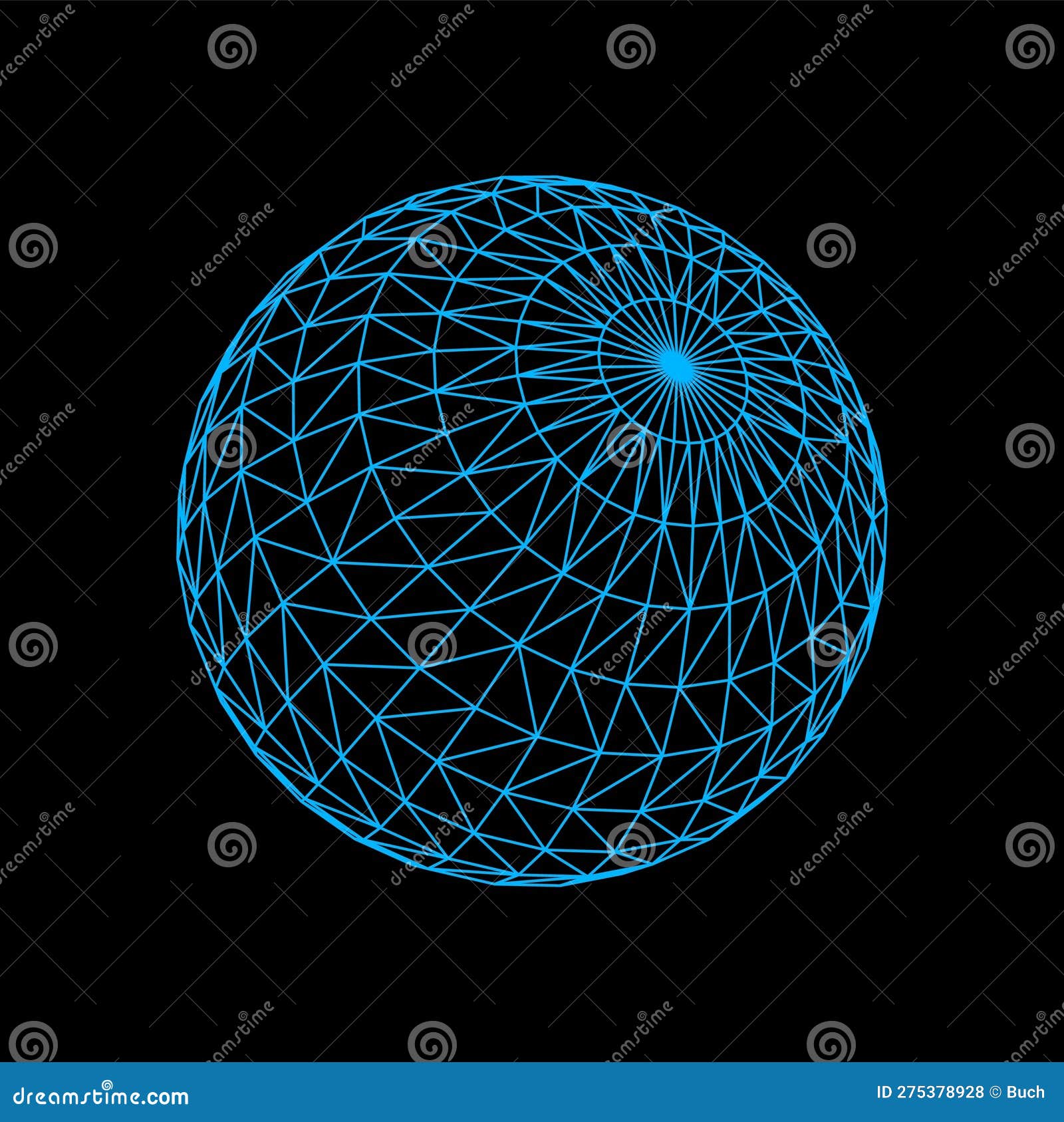 3d Futuristic Sphere and Polygon Ball Shape Stock Vector - Illustration ...