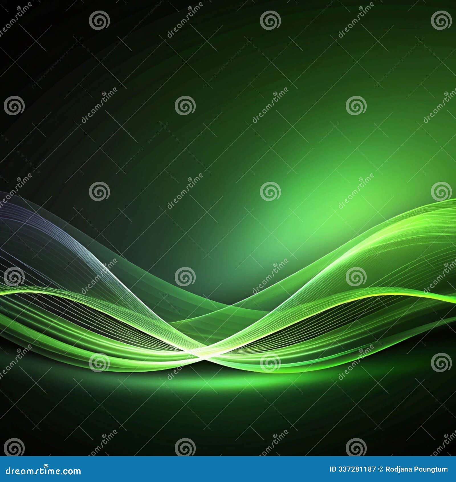 3D Futuristic Technology Background with Flowing Data Waves Stock ...