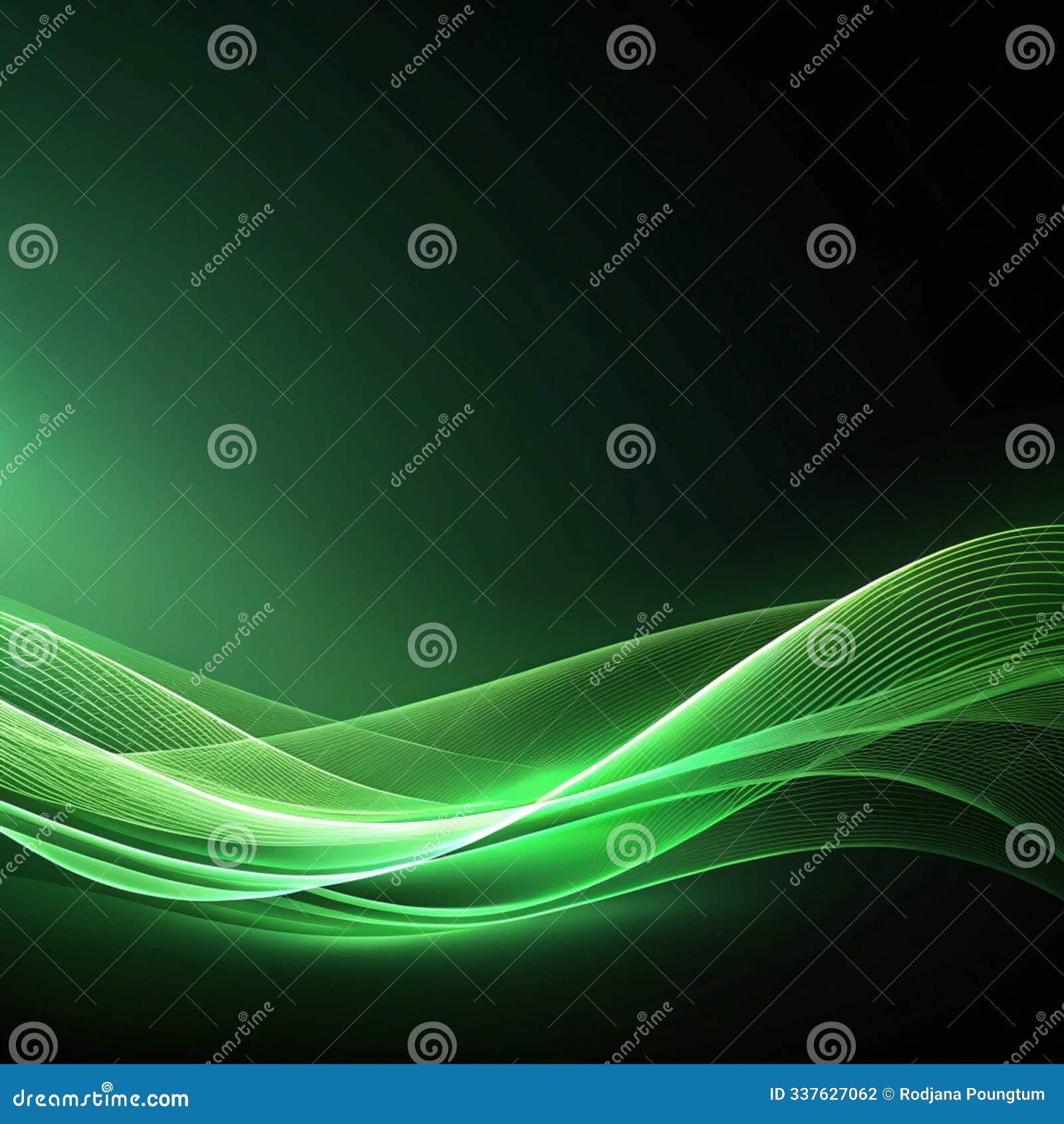 3D Futuristic Technology Background with Flowing Data Waves Stock ...