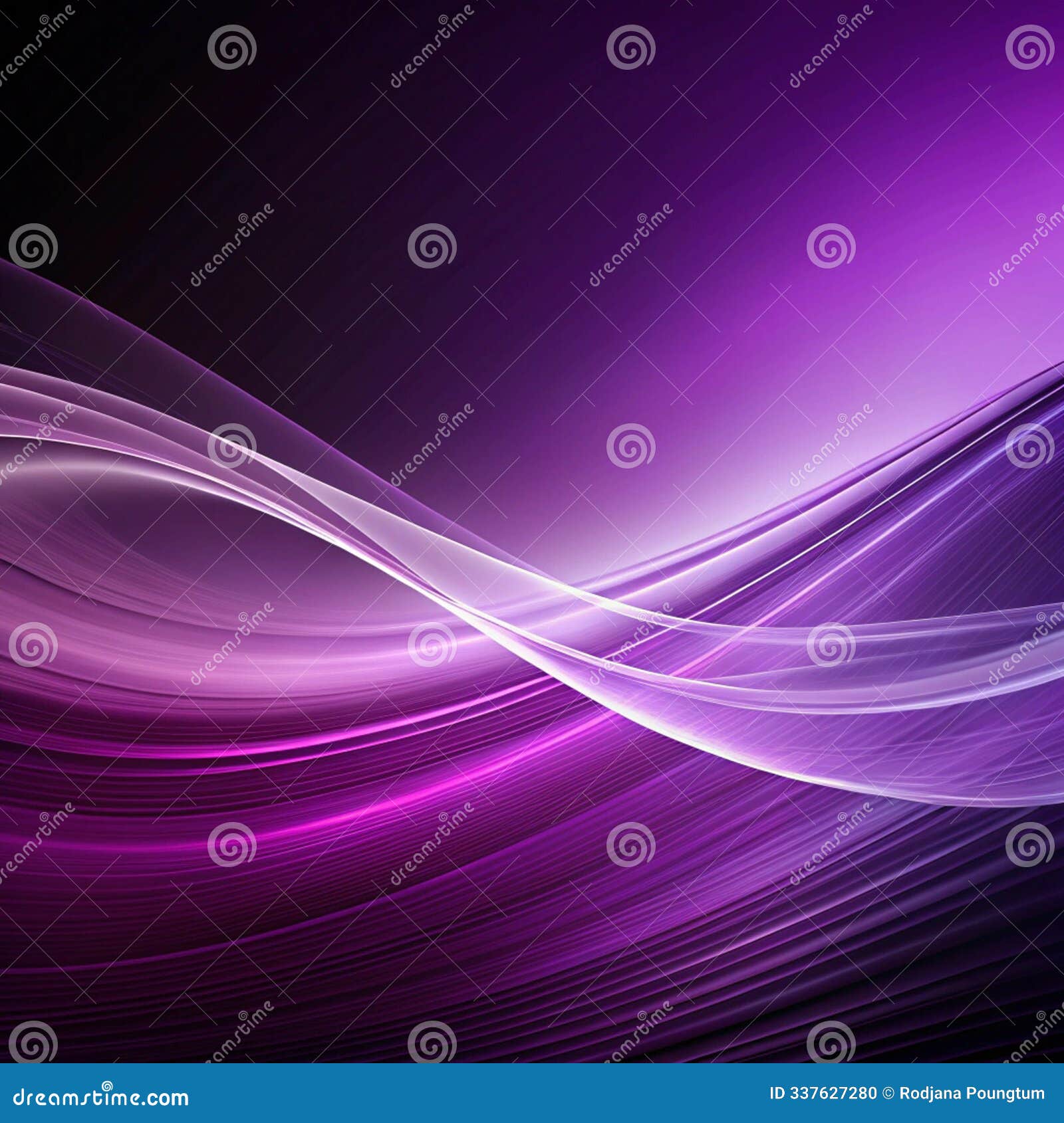 3D Futuristic Technology Background with Flowing Data Waves Stock Photo ...