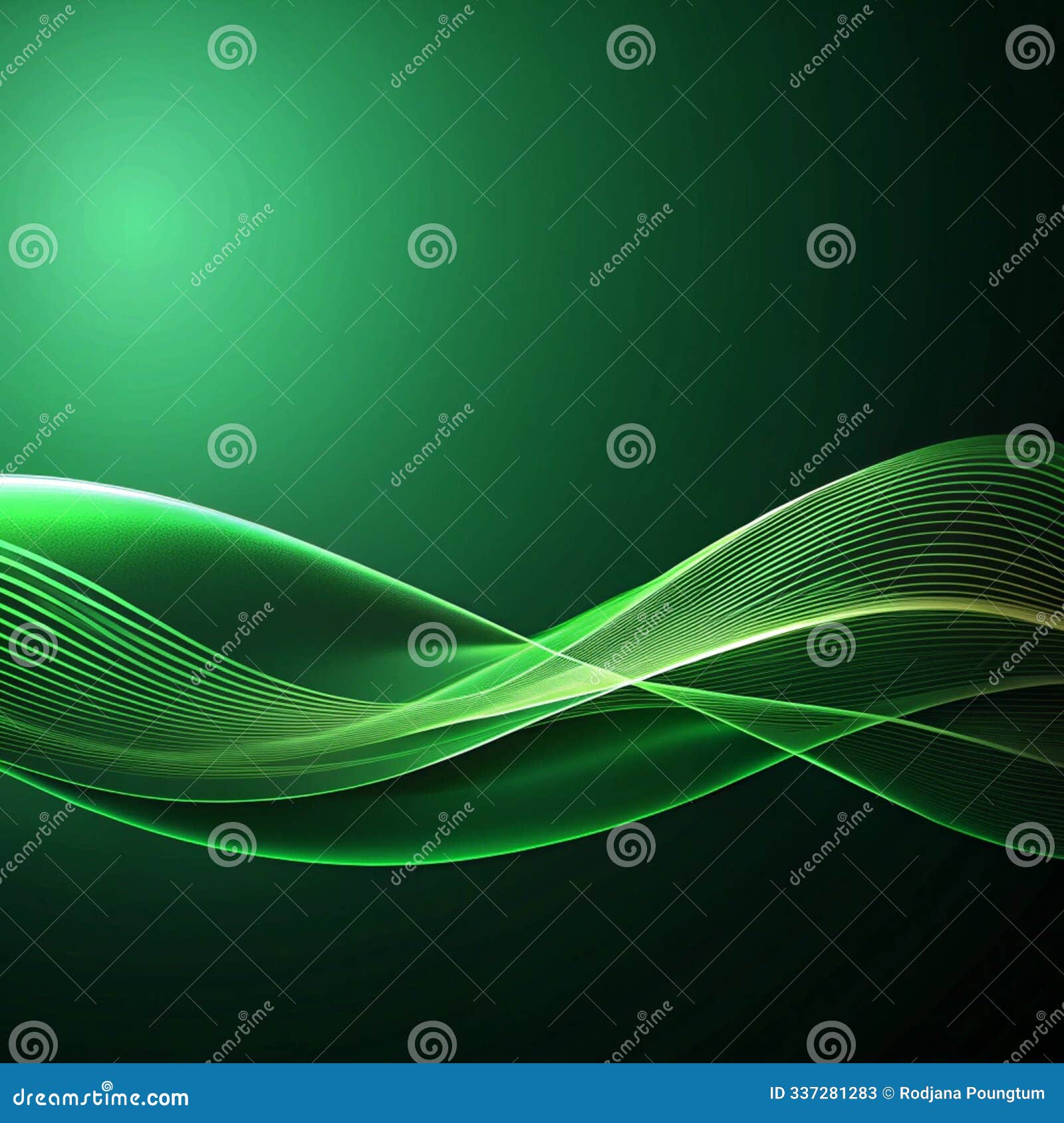 3D Futuristic Technology Background with Flowing Data Waves Stock ...