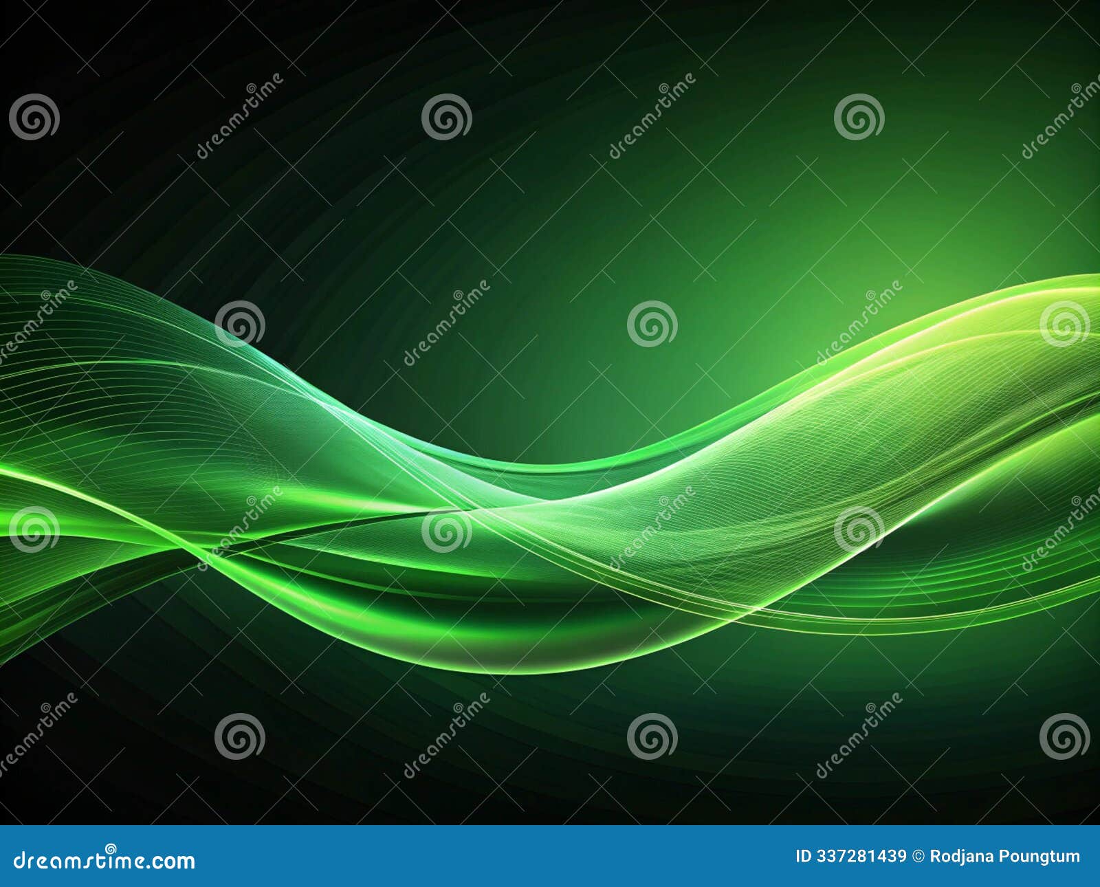 3D Futuristic Technology Background with Flowing Data Waves Stock ...