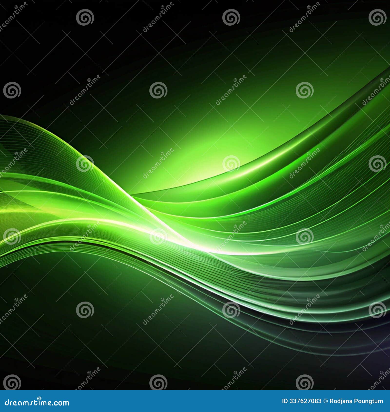 3D Futuristic Technology Background with Flowing Data Waves Stock Image ...
