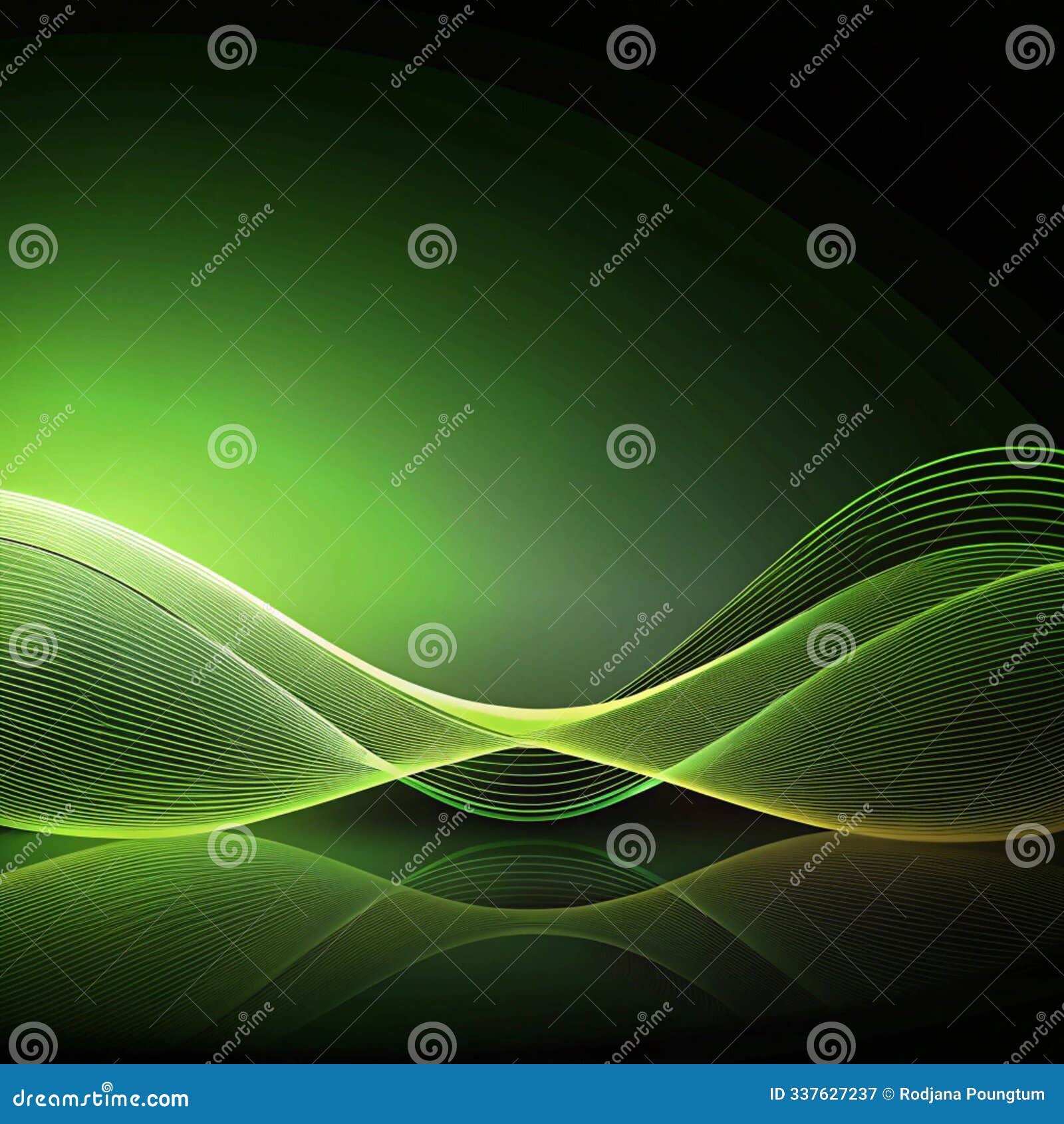 3D Futuristic Technology Background with Flowing Data Waves Stock Image ...