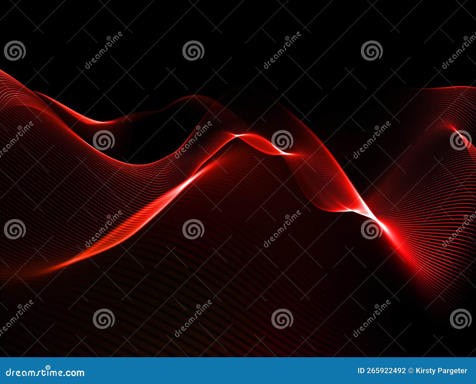 3D Futuristic Technology Background with Flowing Data Waves Stock ...