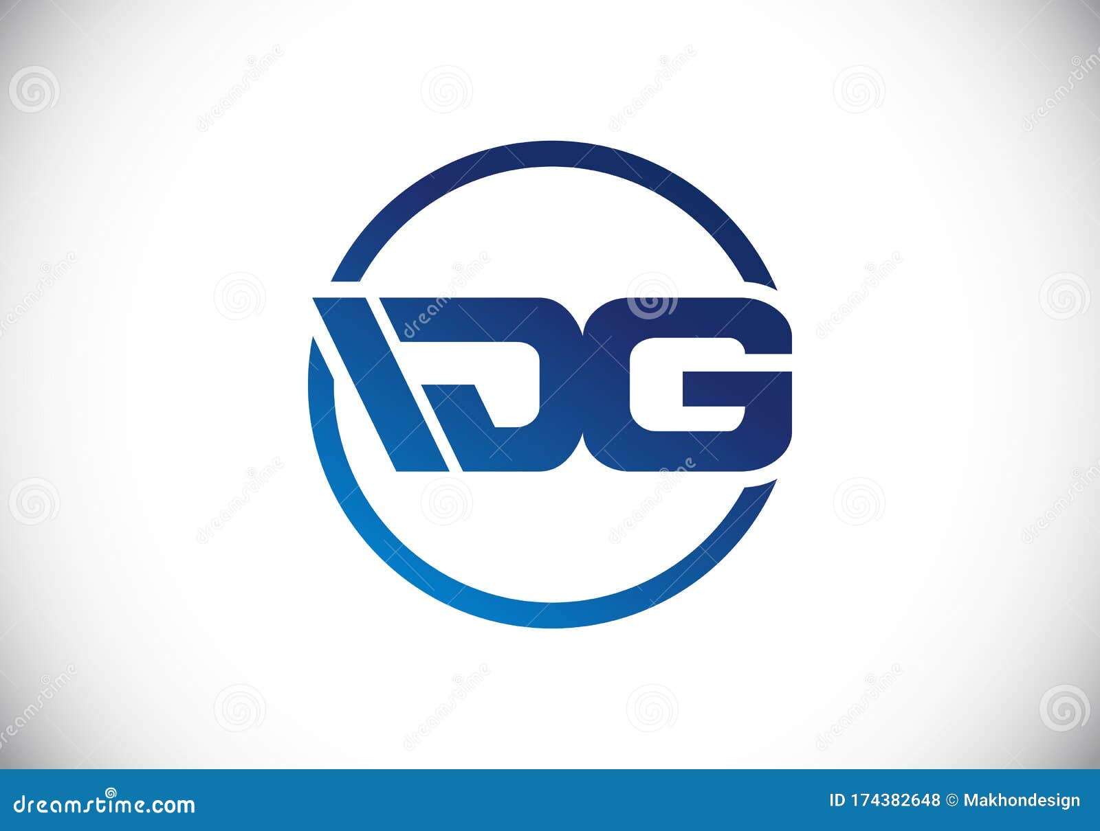 D G Initial Letter Logo Design, Creative Modern Letters Vector Icon ...