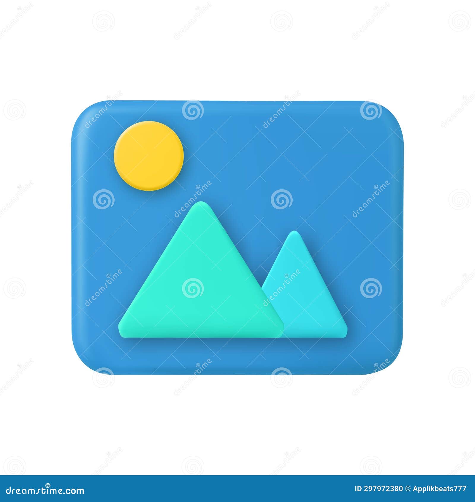 3D Gallery button stock illustration. Illustration of multimedia ...