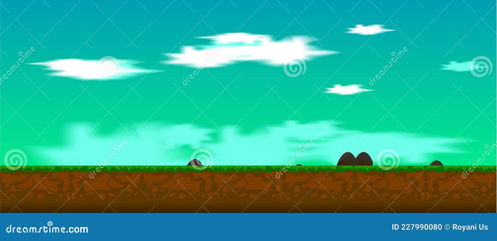 2d game background stock vector. Illustration of soil - 227990080