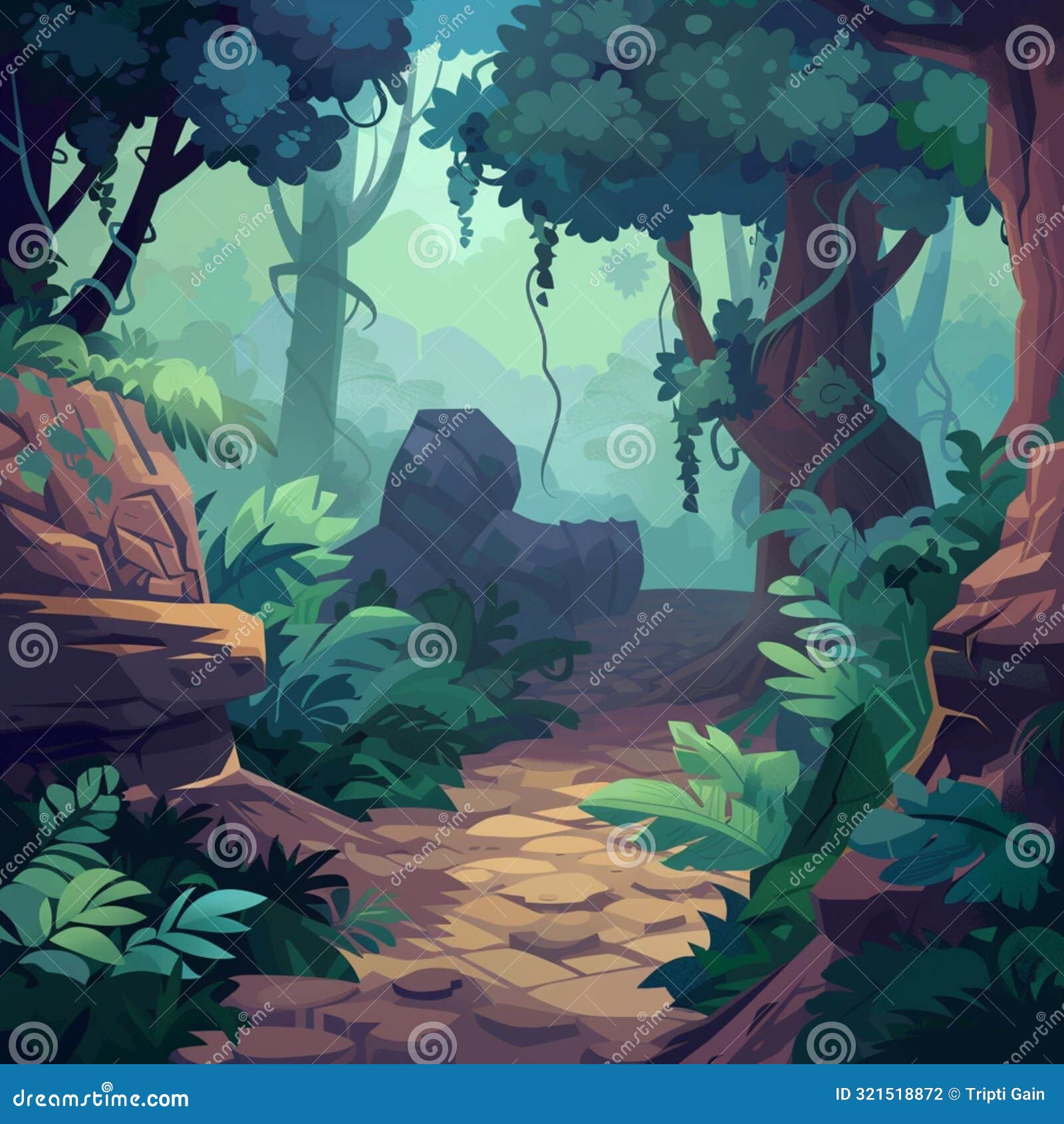 2d Game Plot Illustration Design in Vector Style Stock Photo - Image of ...