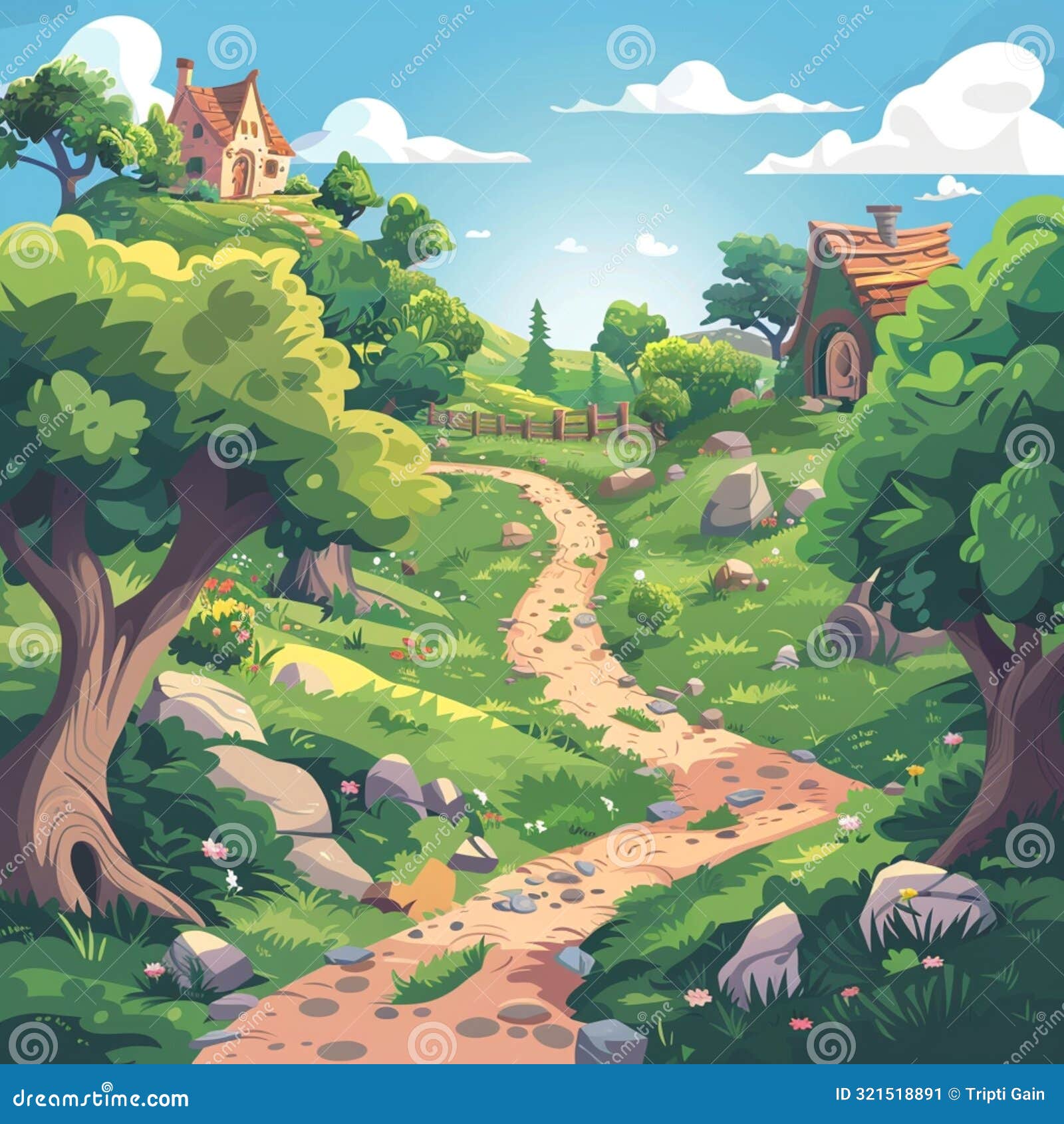 2d Game Plot Illustration Design in Vector Style Stock Image - Image of ...