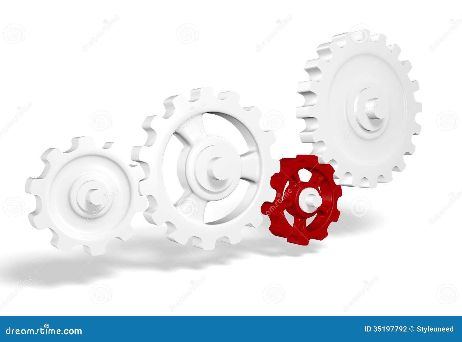 3D gears stock illustration. Illustration of small, interlocking - 35197792