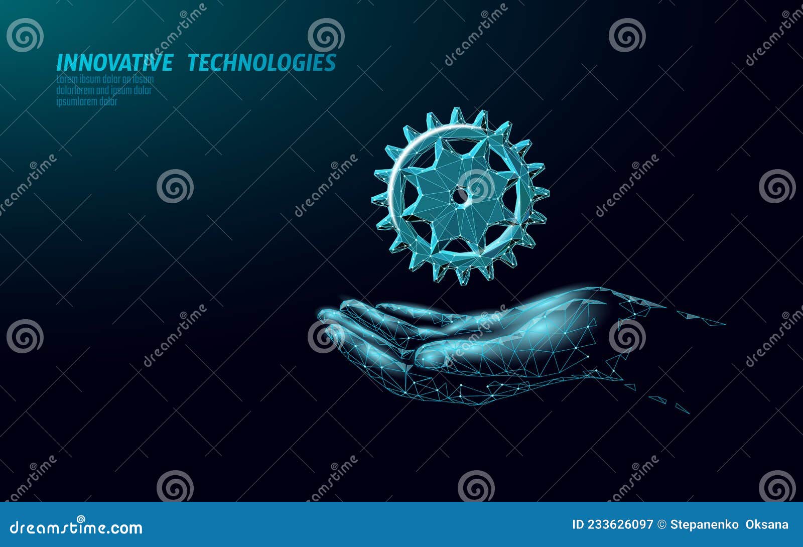 3D Gears Work Progress Concept. Wheel Industry Mechanism Engineering ...