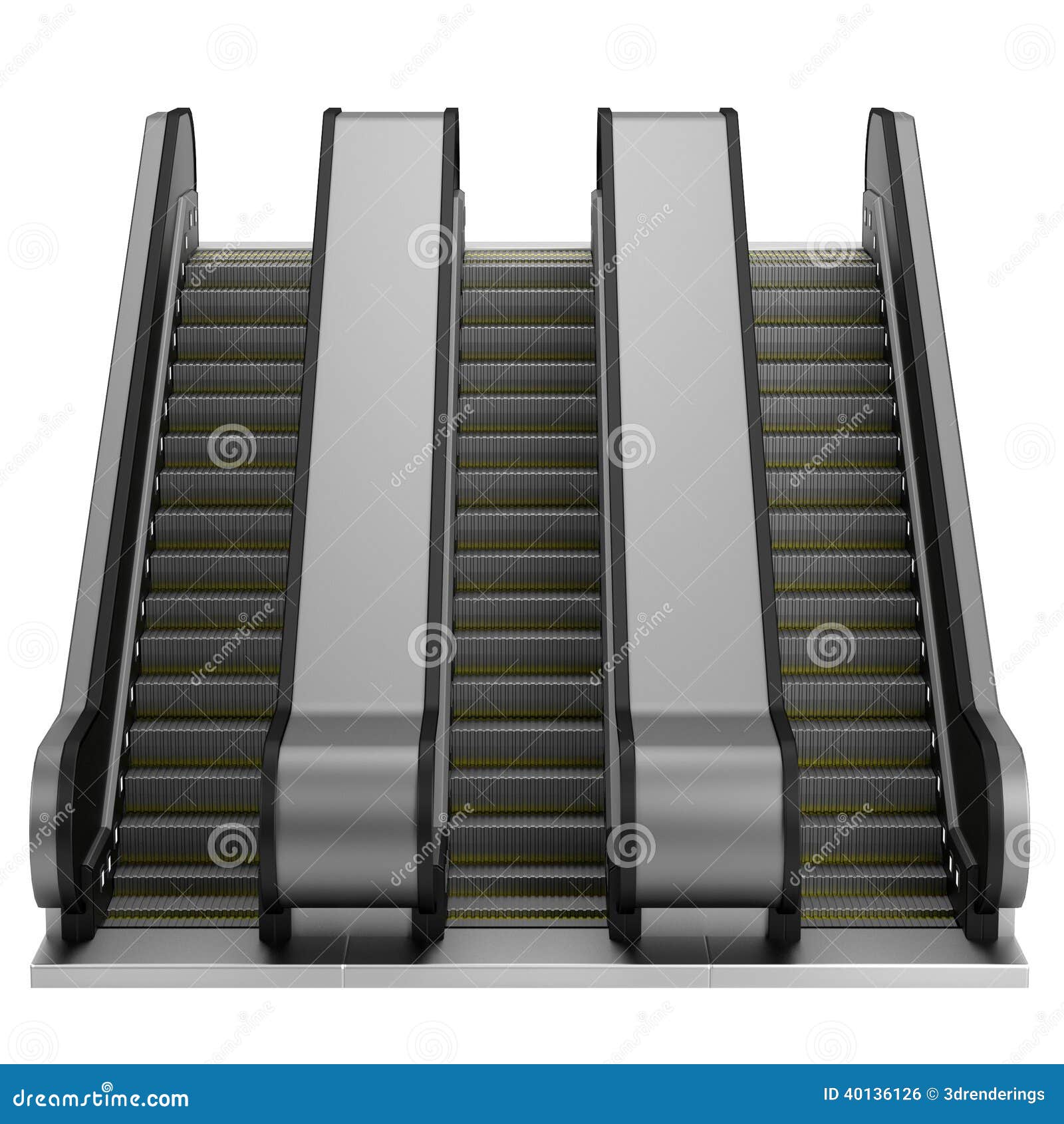 3d geef van roltrap terug stock illustratie. Illustration of ...