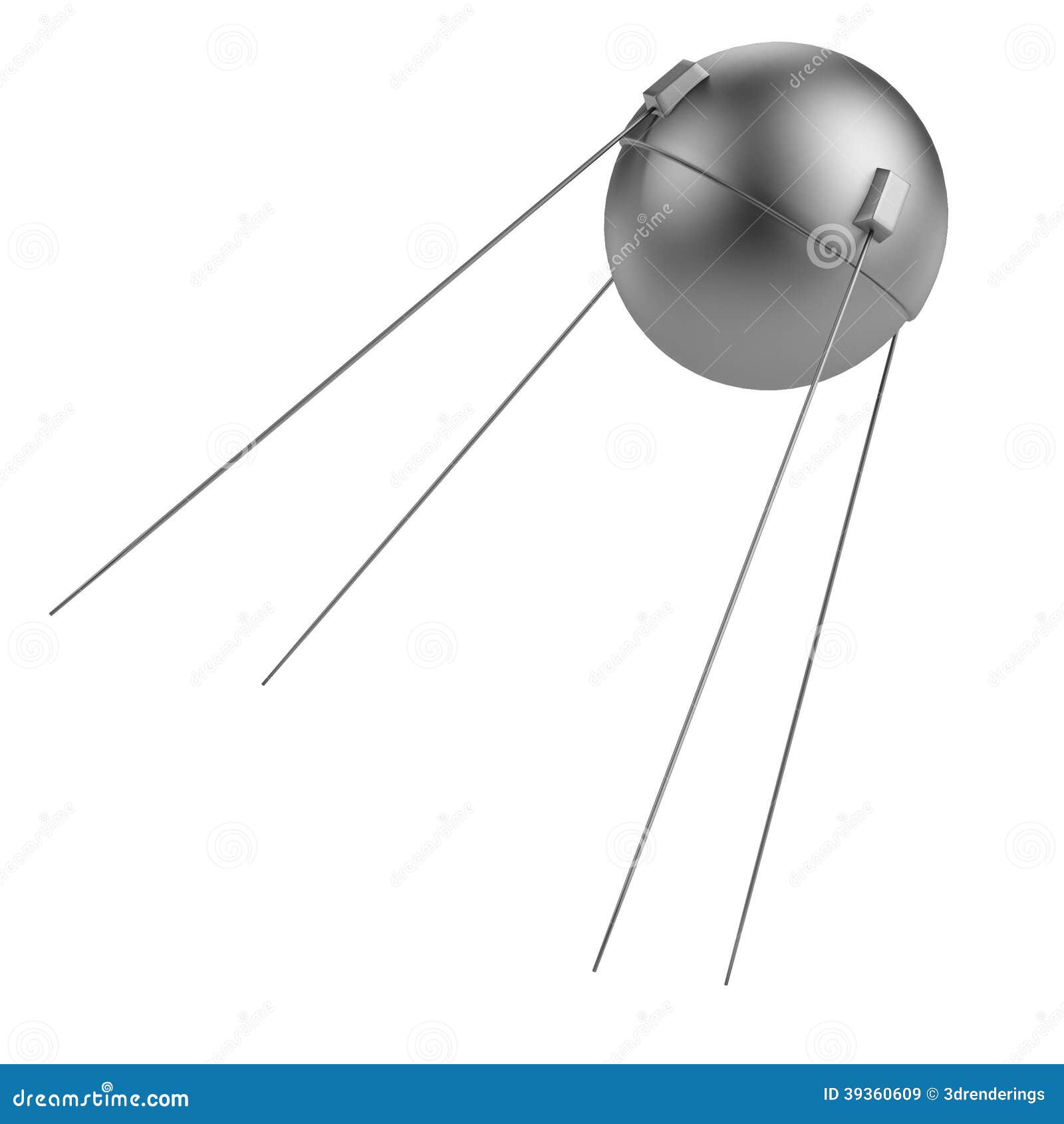 3d geef van spoetnik terug stock illustratie. Illustration of voorwerp ...
