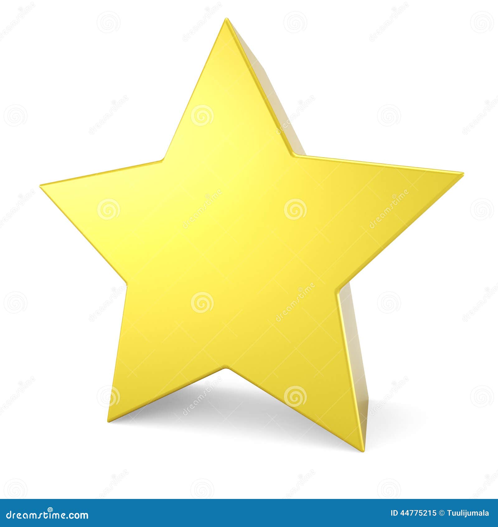 3D gele ster stock illustratie. Illustration of samenvatting - 44775215