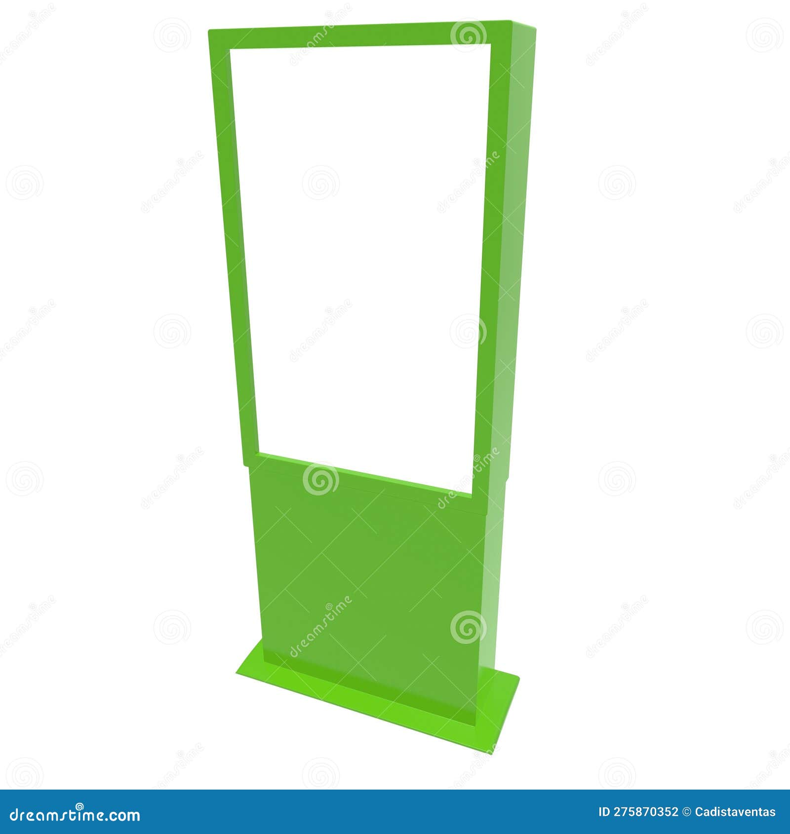 Virtual Billboard Ads In Rendered 3D Environment Royalty-Free Stock ...