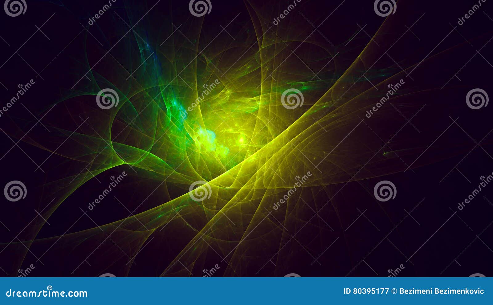 3D Generated Fractal Abstract Light Background Stock Illustration ...