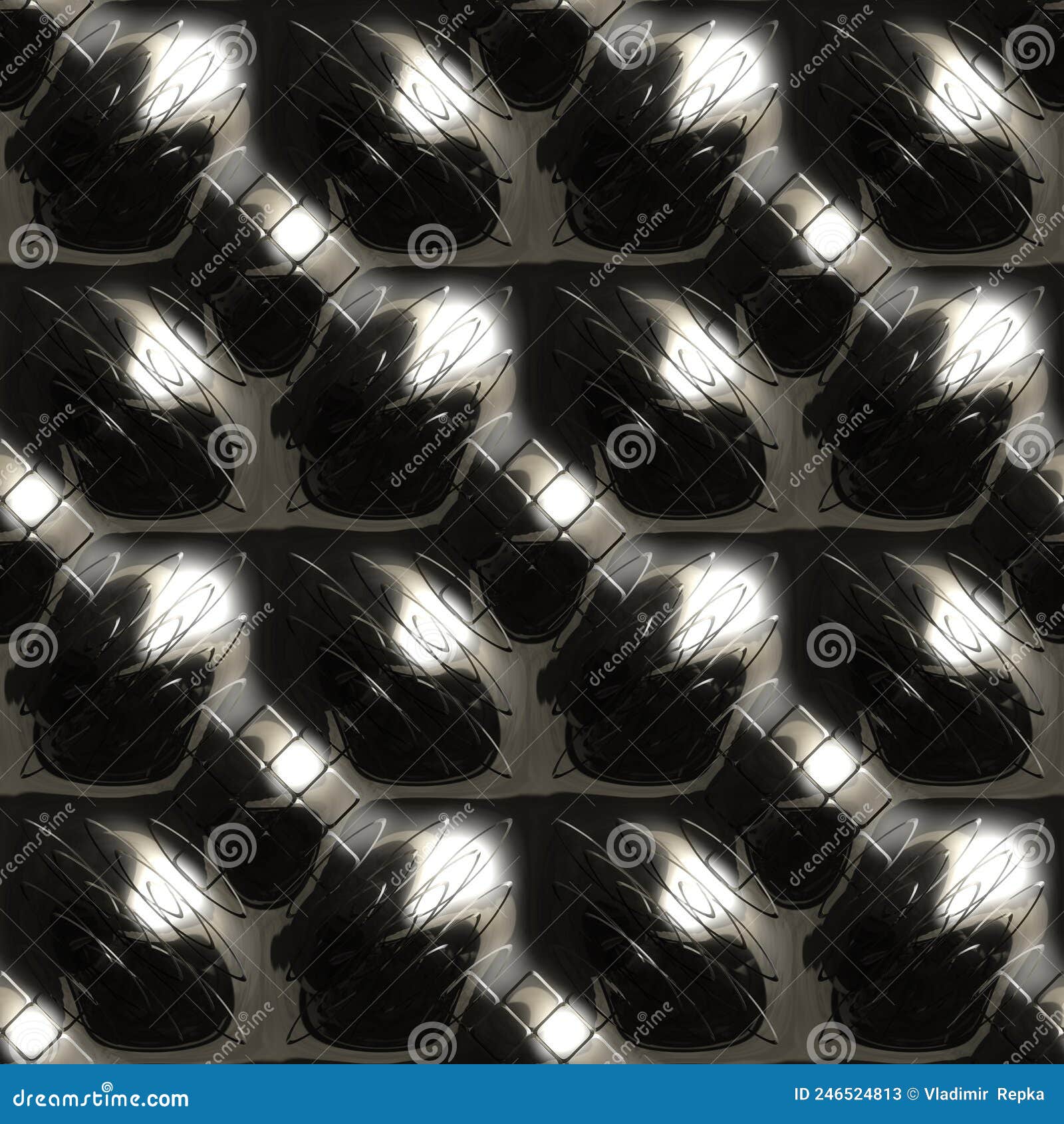 3D Render of Glass Pattern Seamless Tile with Color Back Lights Stock ...