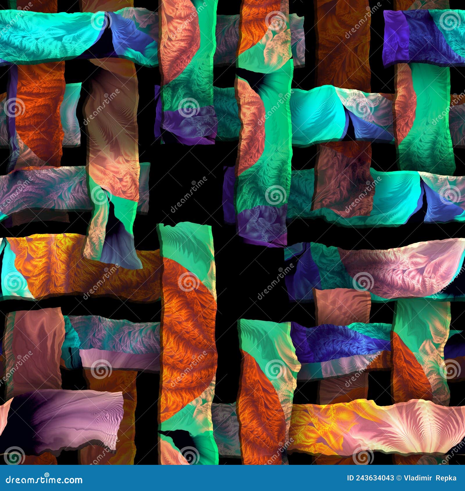 3D Generative Weave Seamless Tile Stock Illustration - Illustration of ...