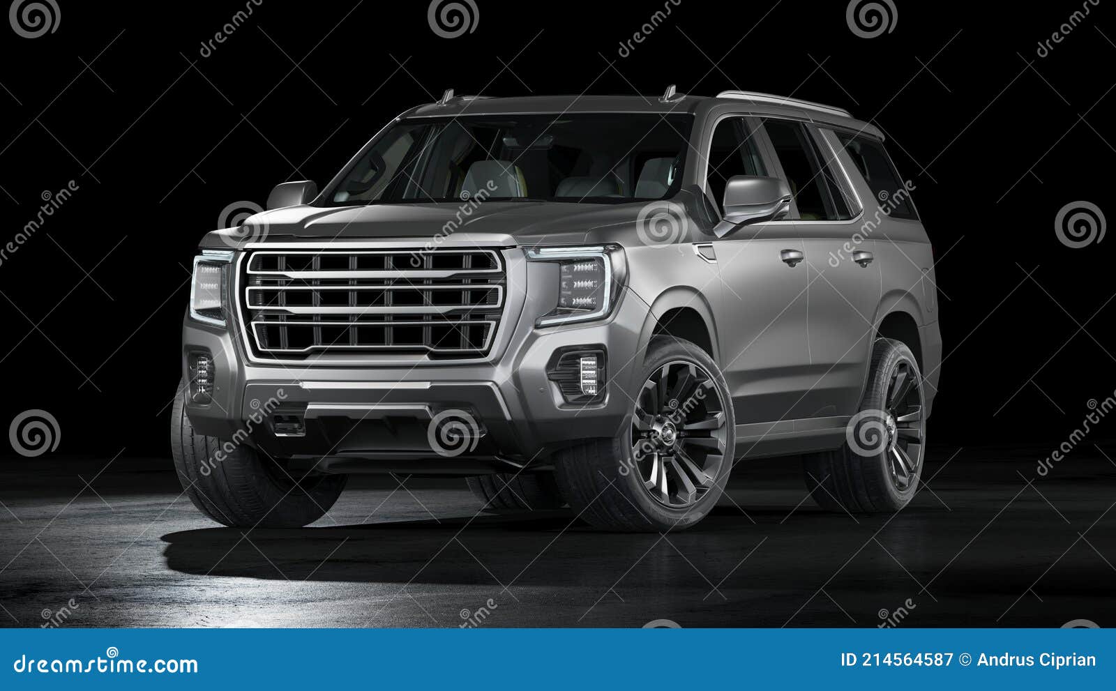 3D generic SUV stock illustration. Illustration of autonomous - 214564587