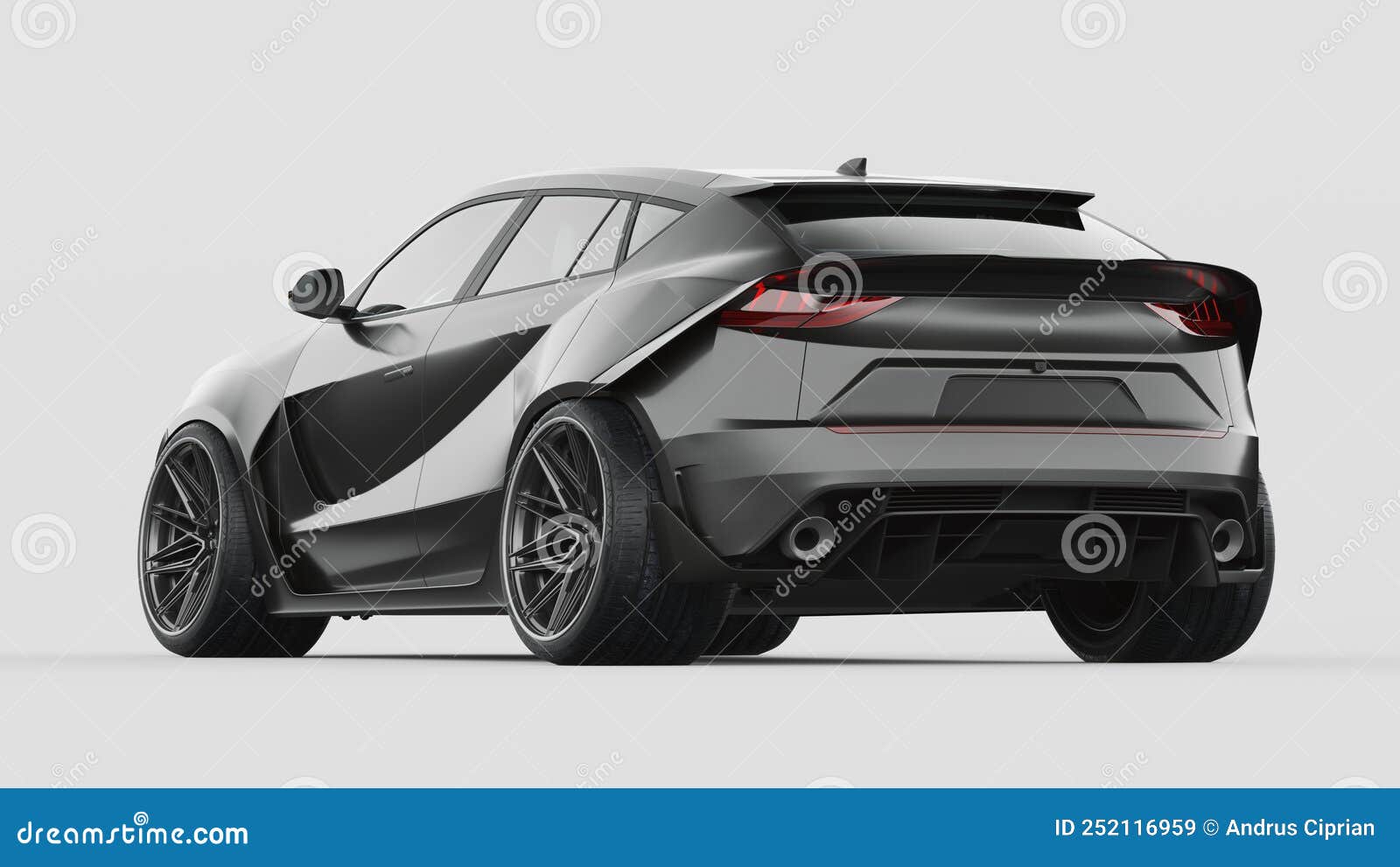 3D generic SUV stock illustration. Illustration of modern - 252116959