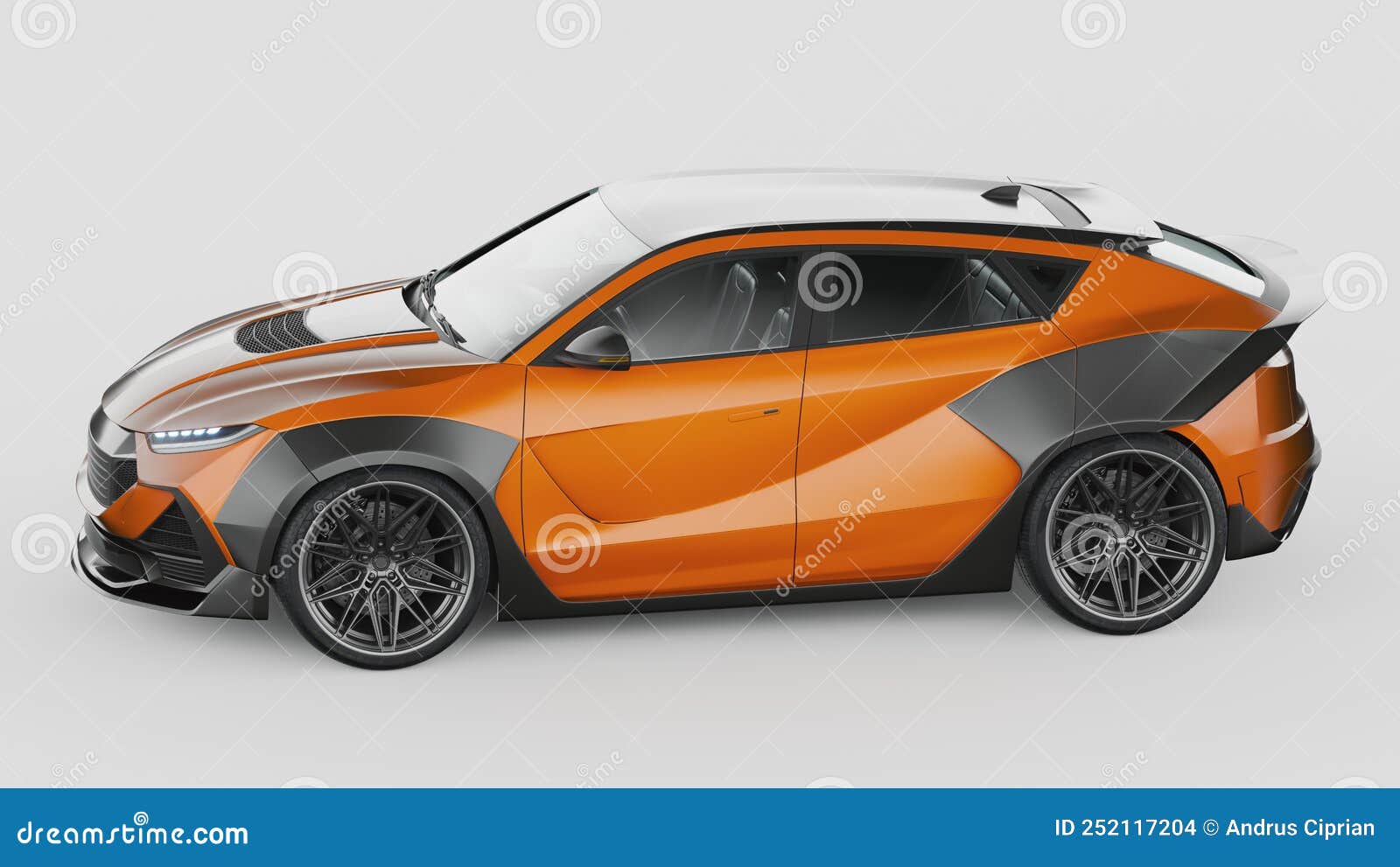 3D generic SUV stock illustration. Illustration of fancy - 252117204