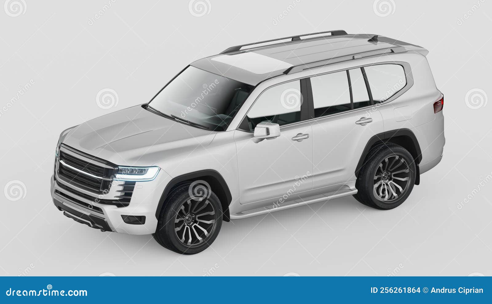 3D generic SUV stock illustration. Illustration of modern - 256261864