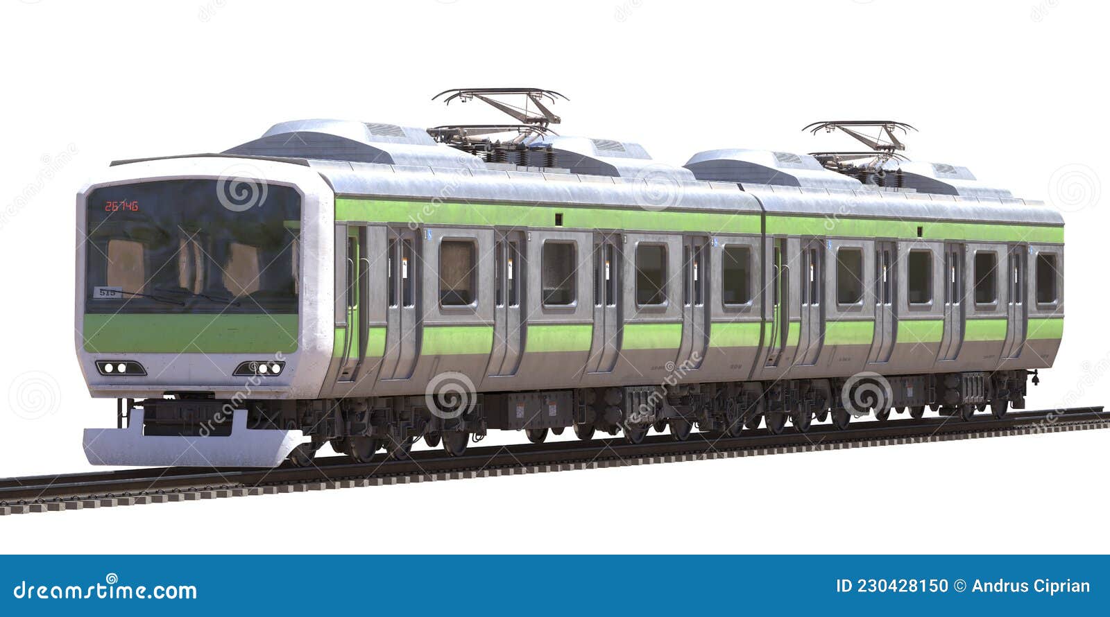 3D generic train stock illustration. Illustration of concept - 230428150