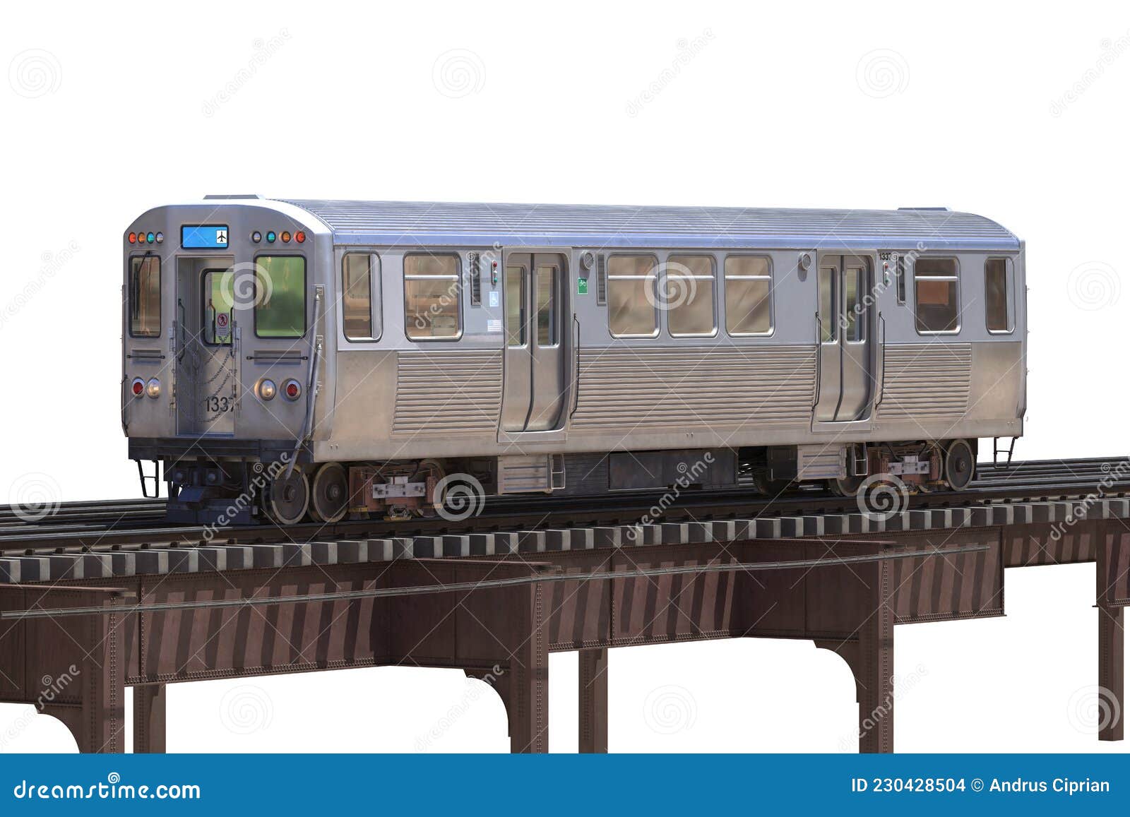 3D generic train stock illustration. Illustration of high - 230428504