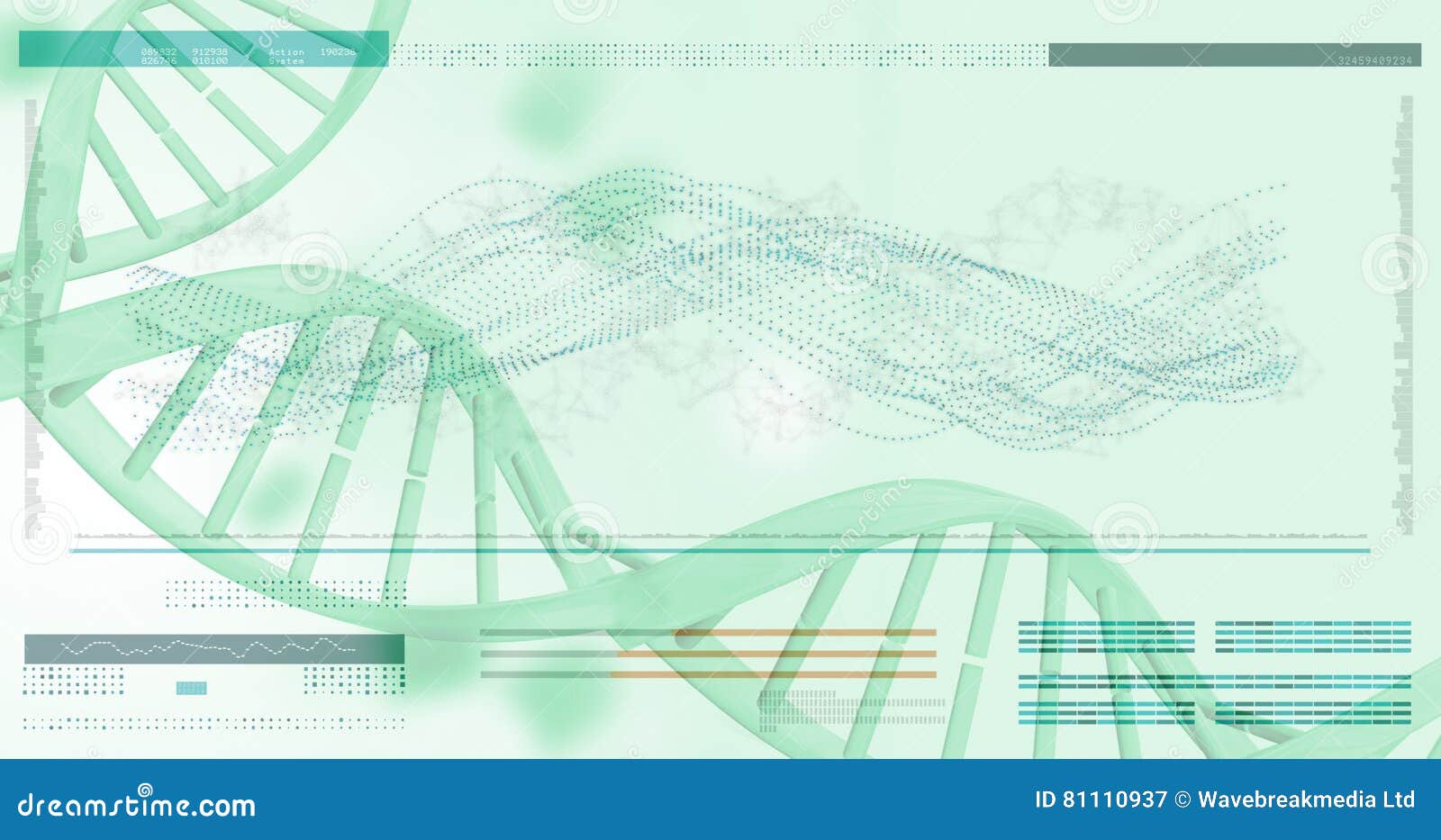 3D Genes Diagram On White Background Royalty-Free Stock Photography ...