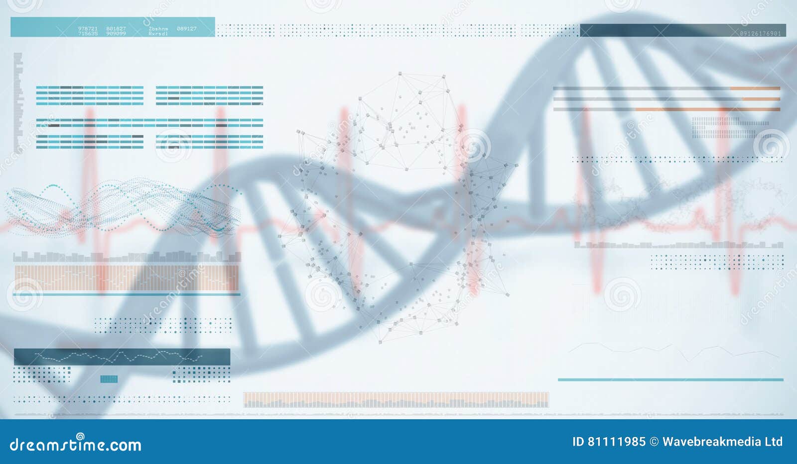 3D Genes Diagram On White Background Royalty-Free Stock Photography ...