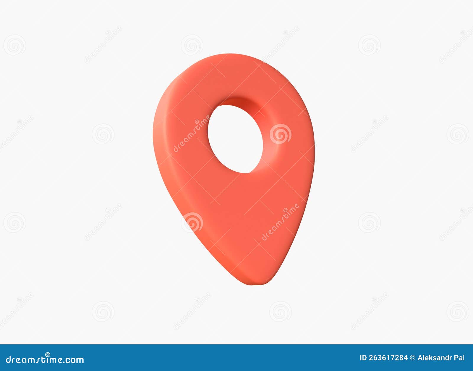 3d Geolocation Icon for Tracking Parcels Gps on the Map. Delivery ...