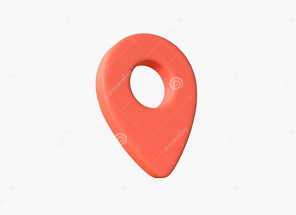 3d Geolocation Icon for Tracking Parcels Gps on the Map. Delivery ...