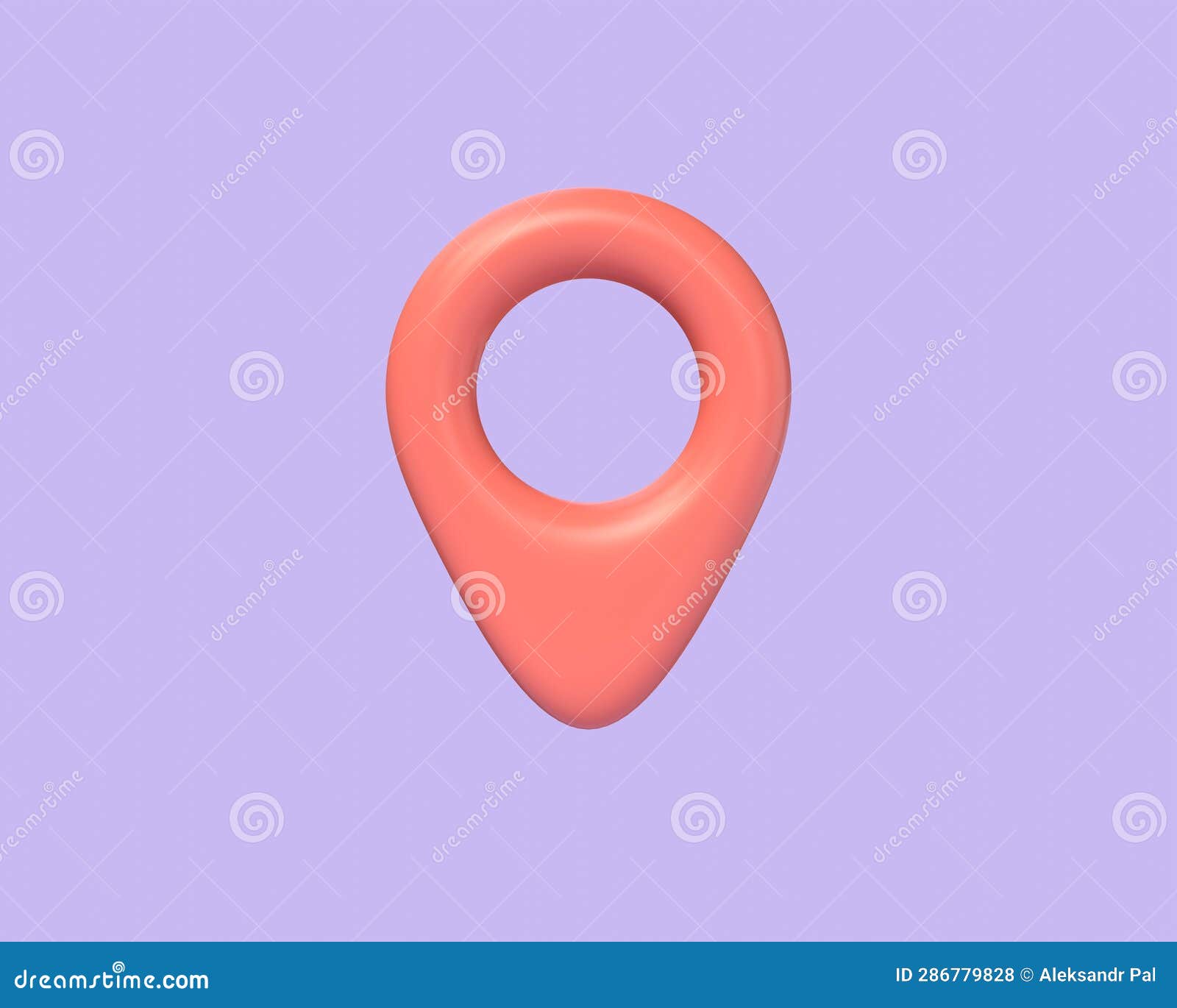 3d Geolocation Icon for Tracking Parcels Gps on the Map. Delivery ...