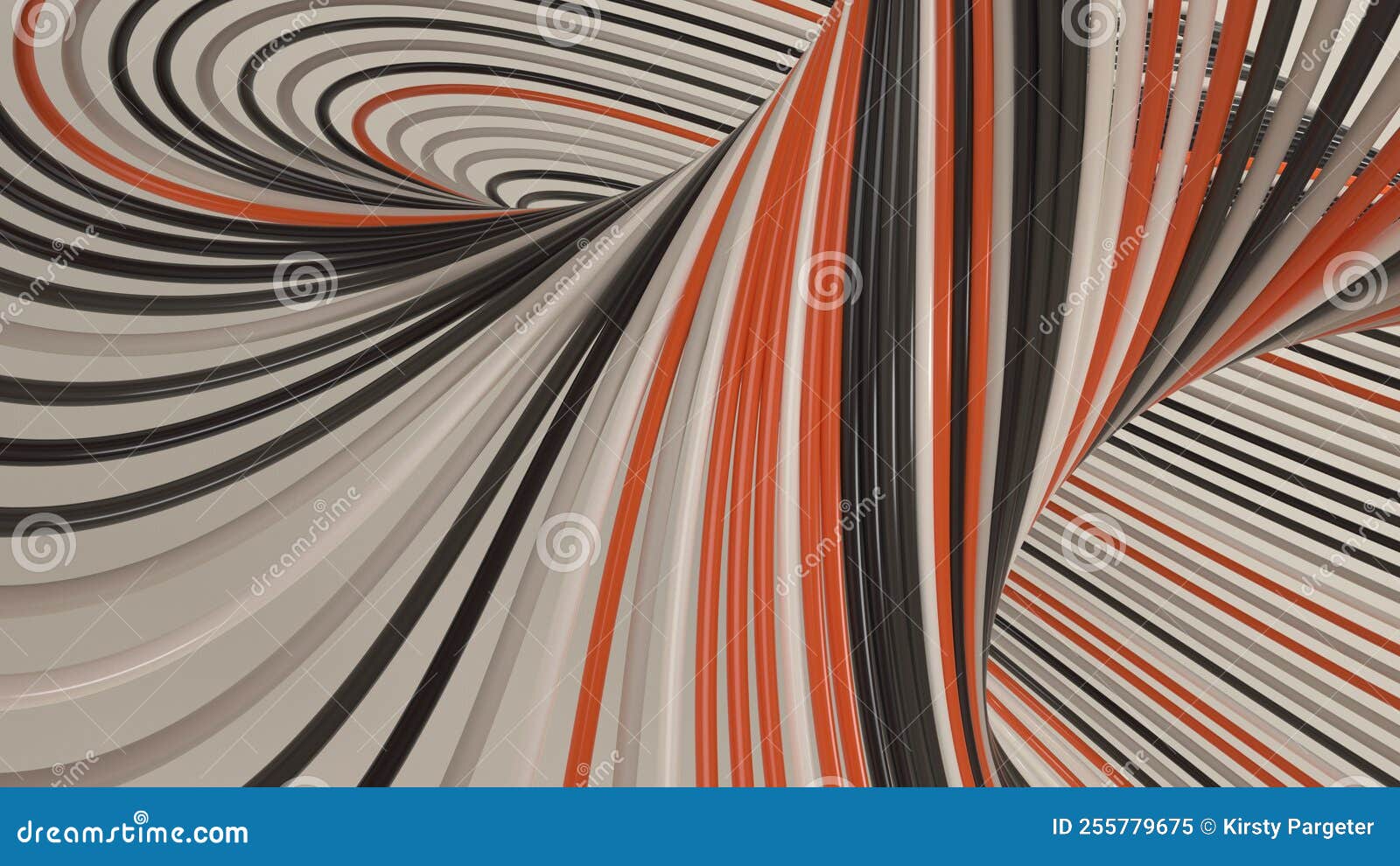 3D Geometric Abstract Twist Background Stock Illustration ...