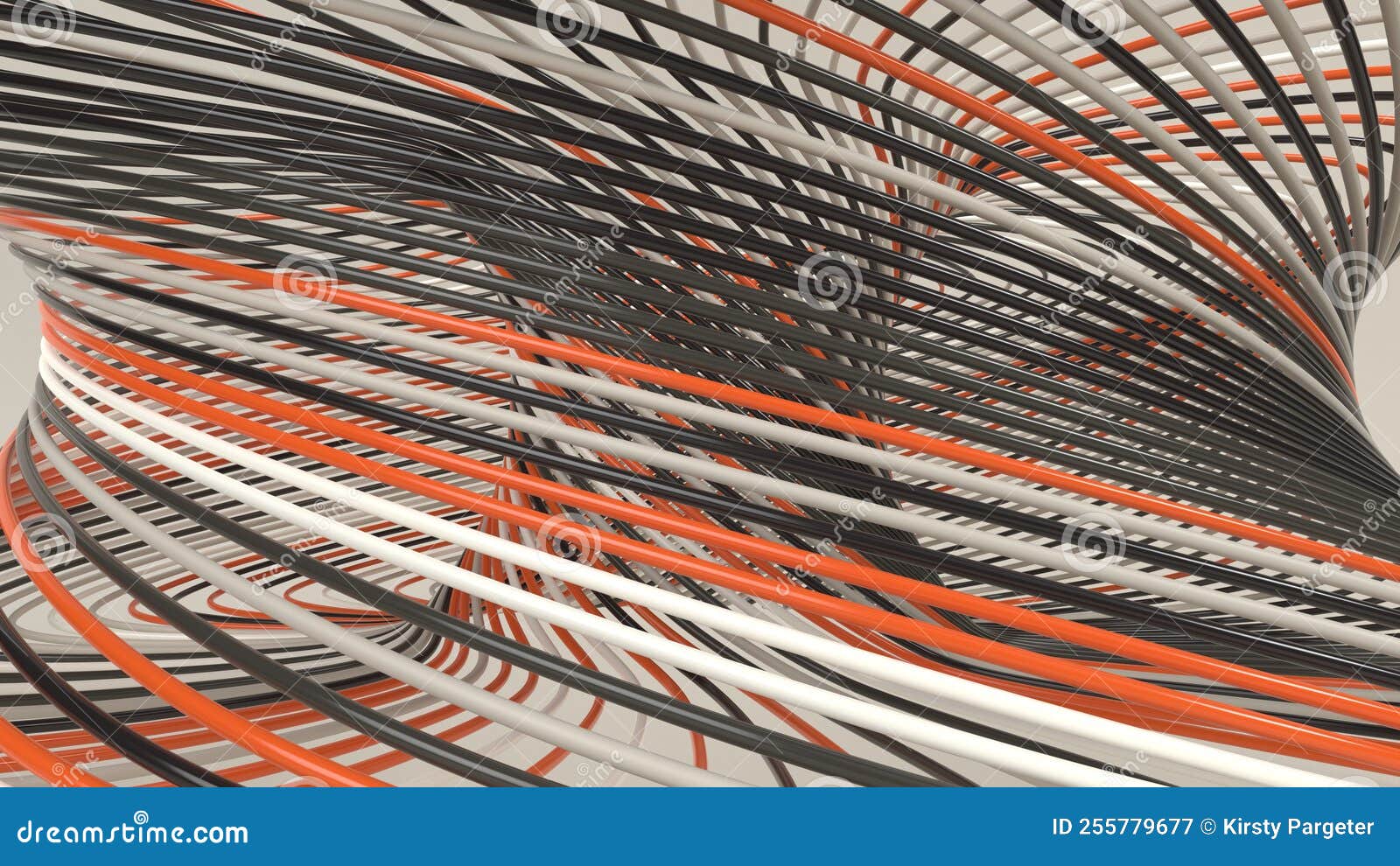 3D Geometric Abstract Twist Background Stock Illustration ...