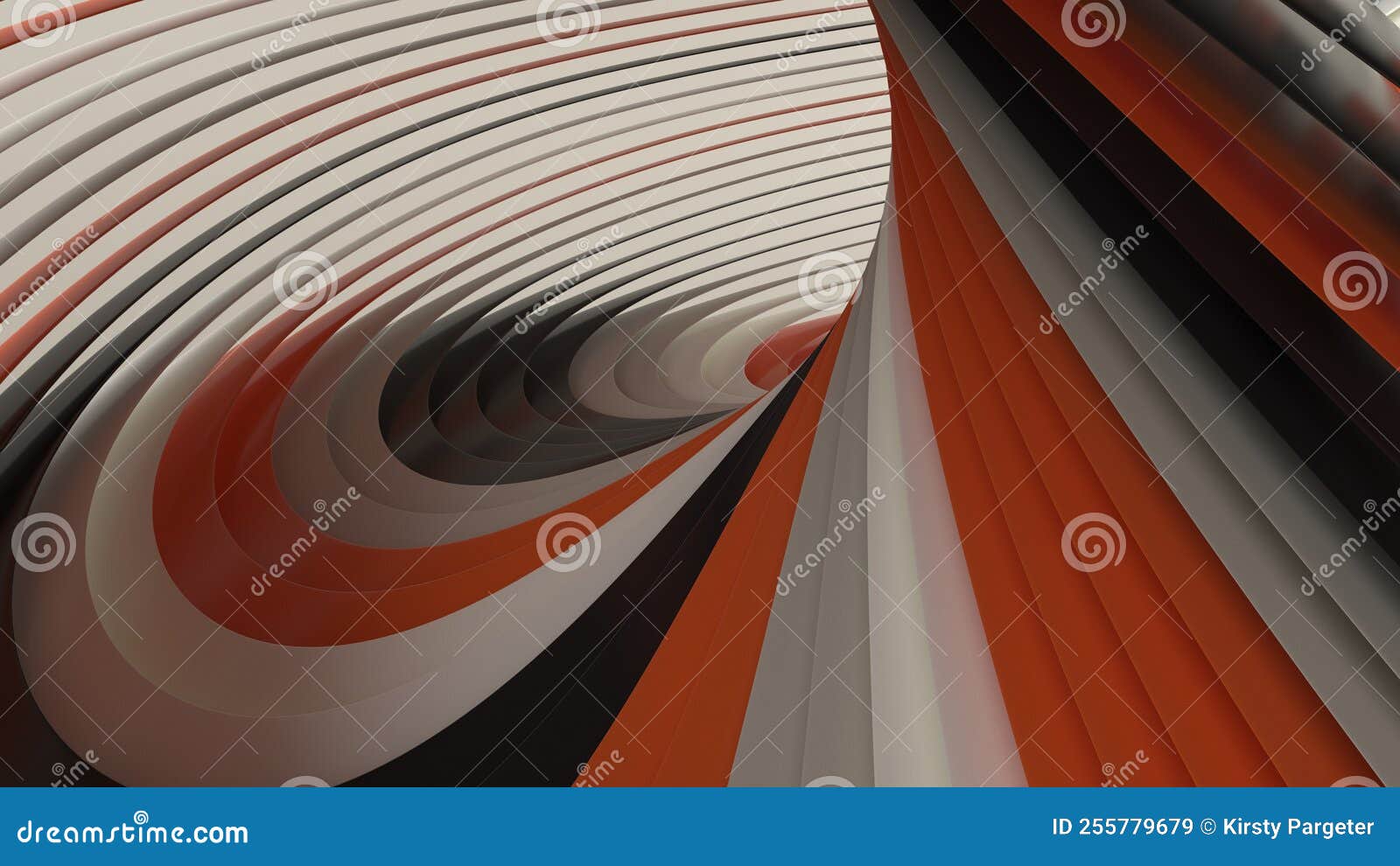 3D Geometric Abstract Twist Background Stock Illustration ...
