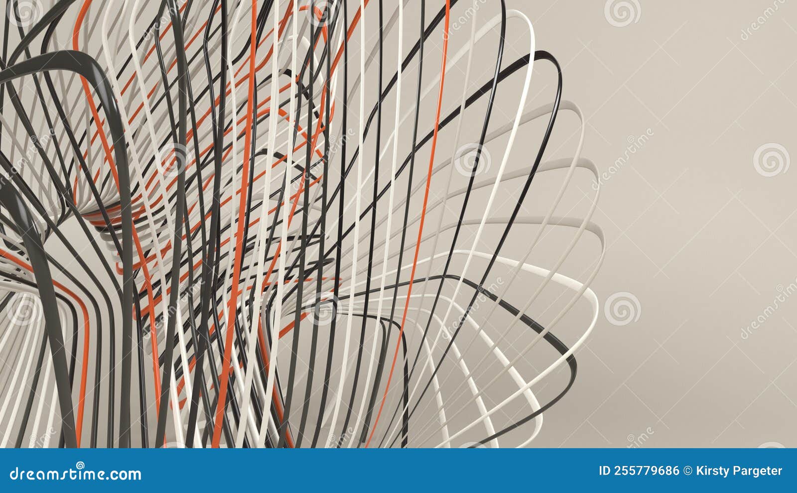 3D Geometric Abstract Twist Background Stock Illustration ...