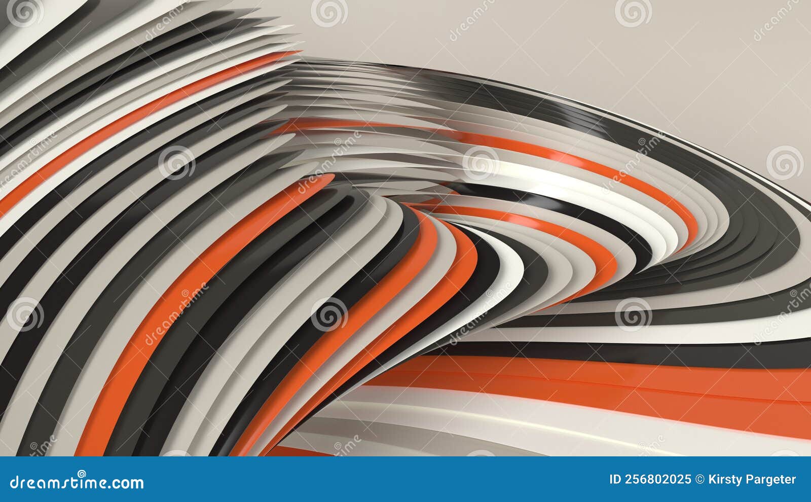3D Geometric Abstract Twist Background Stock Illustration ...