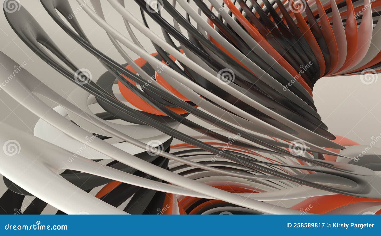 3D Geometric Abstract Twist Background Stock Illustration ...