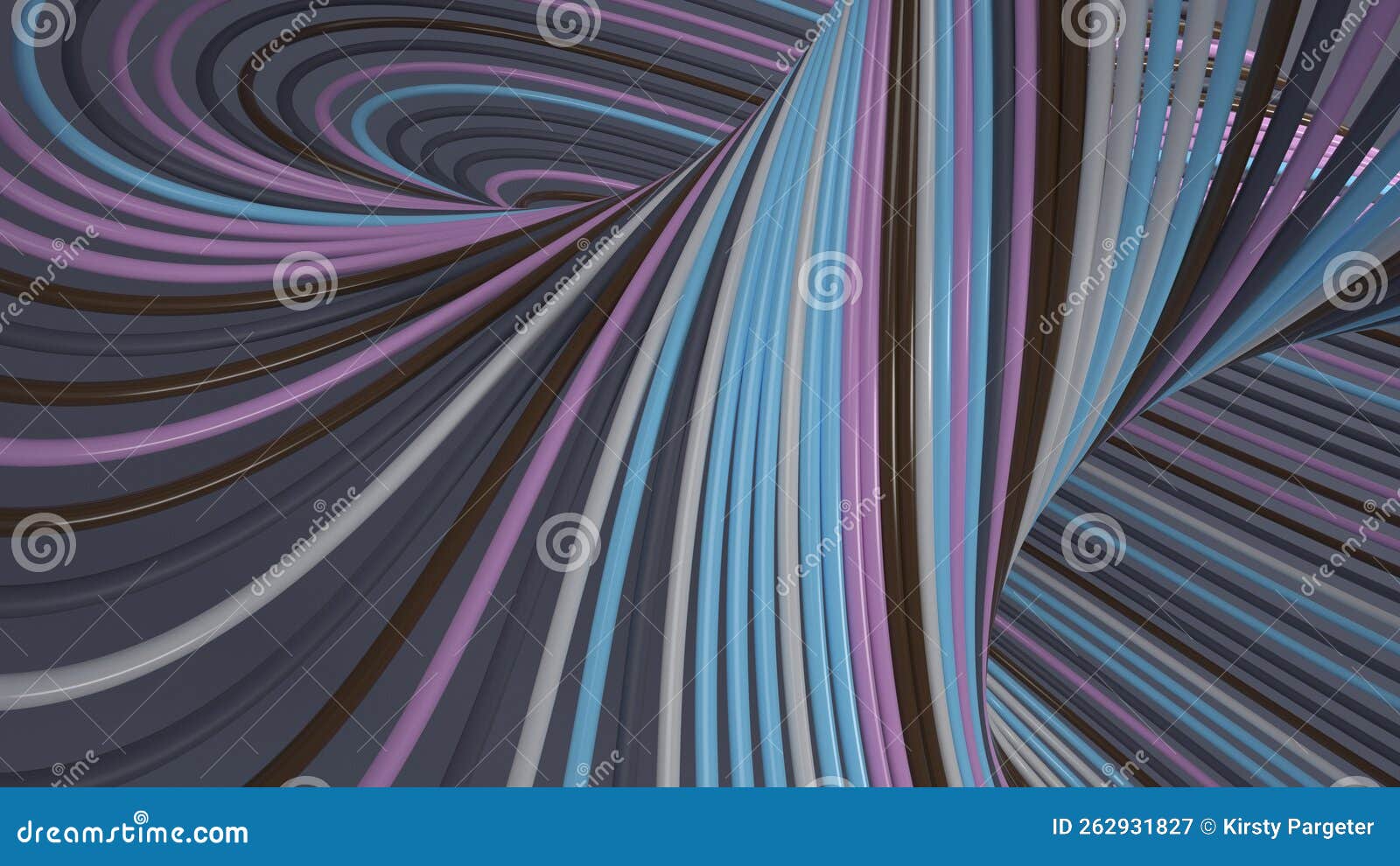 3D Geometric Abstract Twist Background Stock Illustration ...