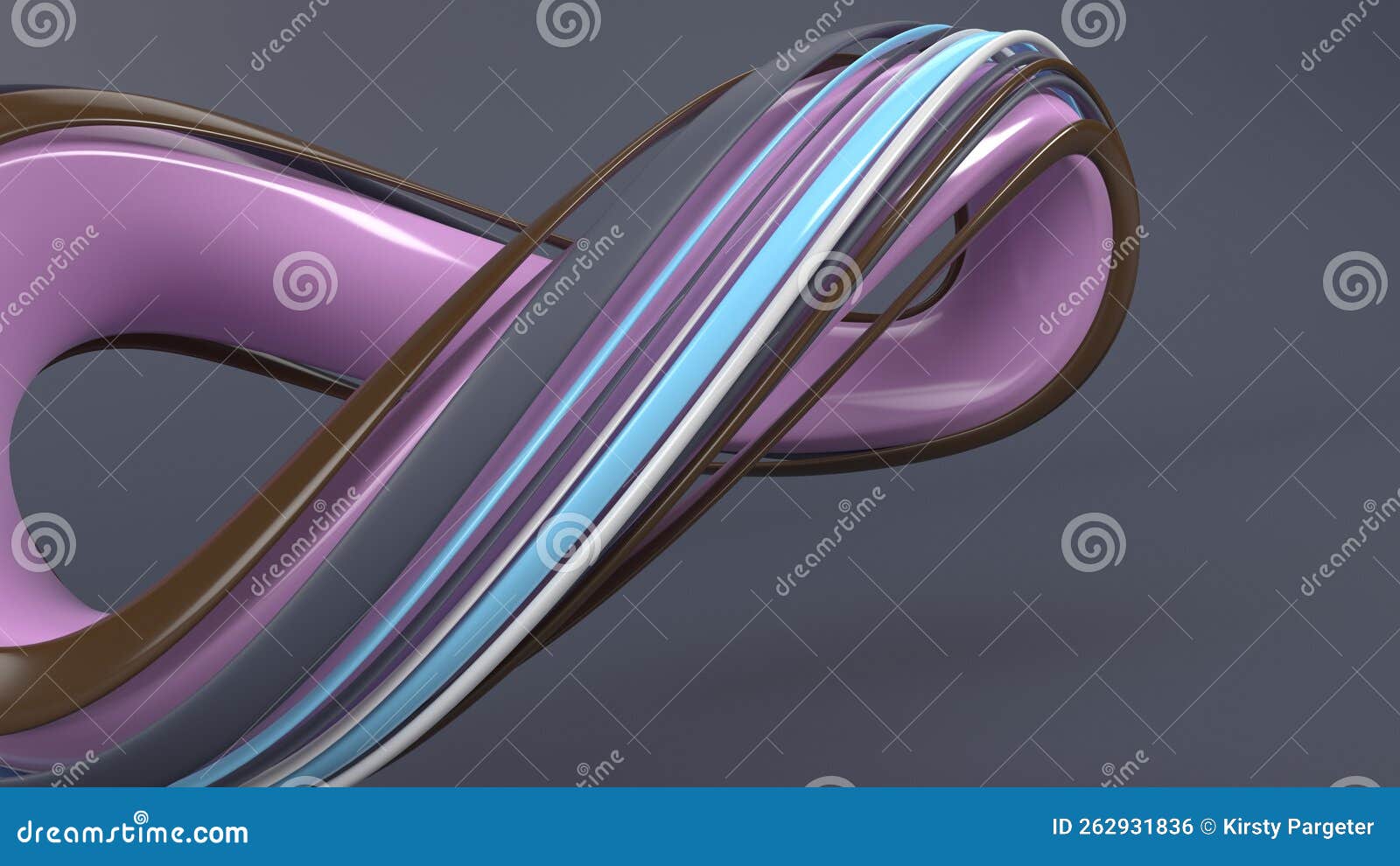 3D Geometric Abstract Twist Background Stock Illustration ...