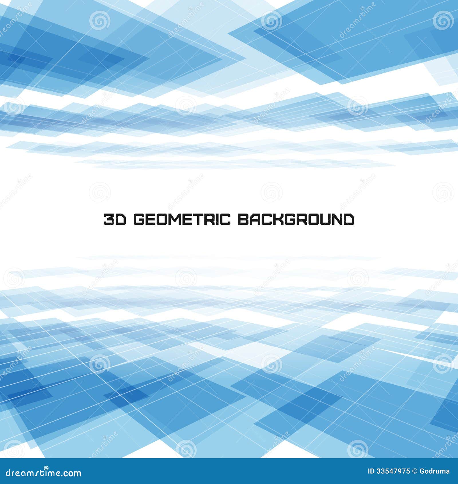 3D Geometric Blue Background Stock Vector - Illustration of blue ...