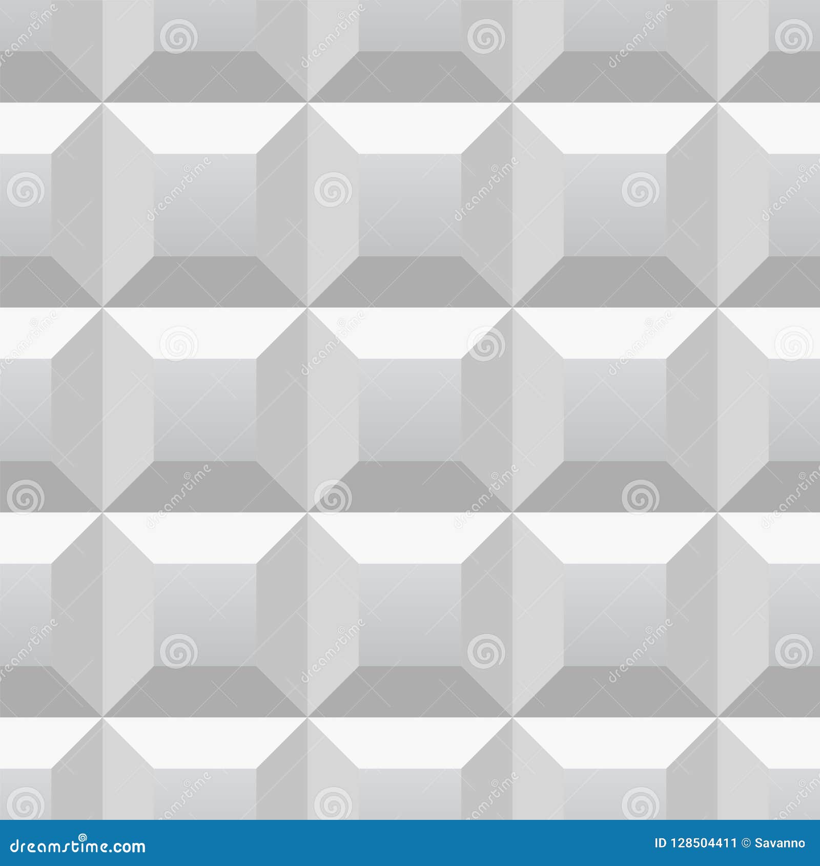 3d Geometric Pattern. Abstract Gray Seamless Background Stock Vector ...