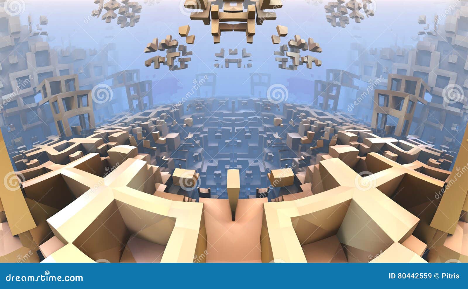 3D Shapes Floating Colorful Fluids In Weightlessness Royalty-Free Stock ...